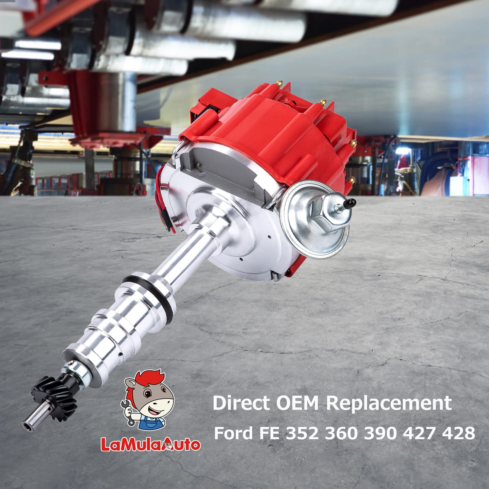 LaMulaAuto HEI Distributor Compatible with Big Block Ford FE V8 352 360 ...