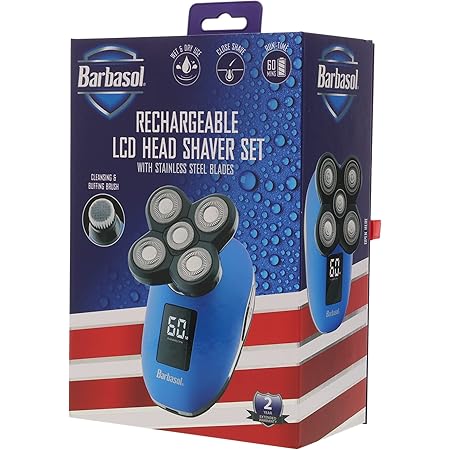Amazon.com: Barbasol Rechargeable Electric Wet and Dry Rotary Shaver ...