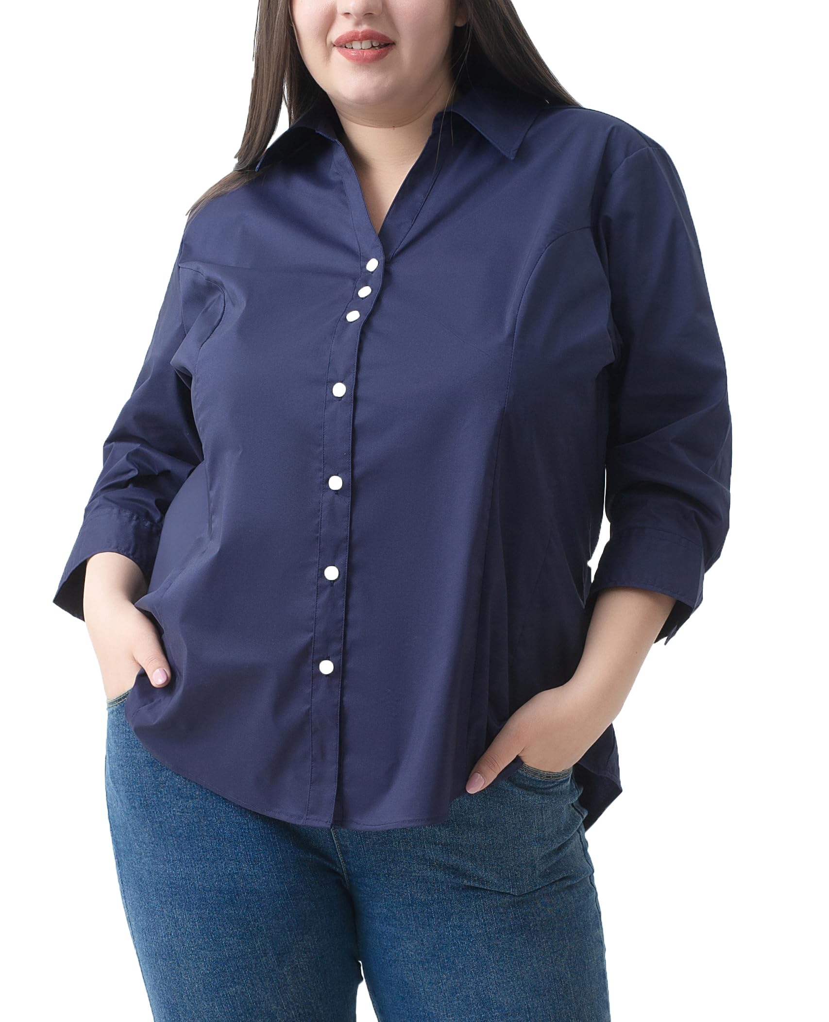 7 Best Plus Size Work Blouses | Flattering Fits for the Office