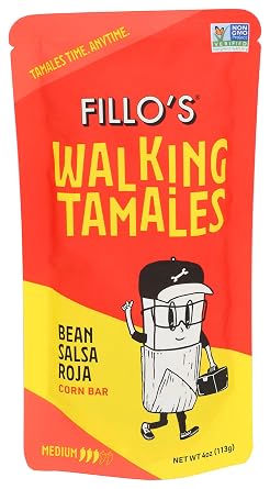 Amazon.com: FILLOS Bean Salsa Roja Walking Tamales, 4 OZ