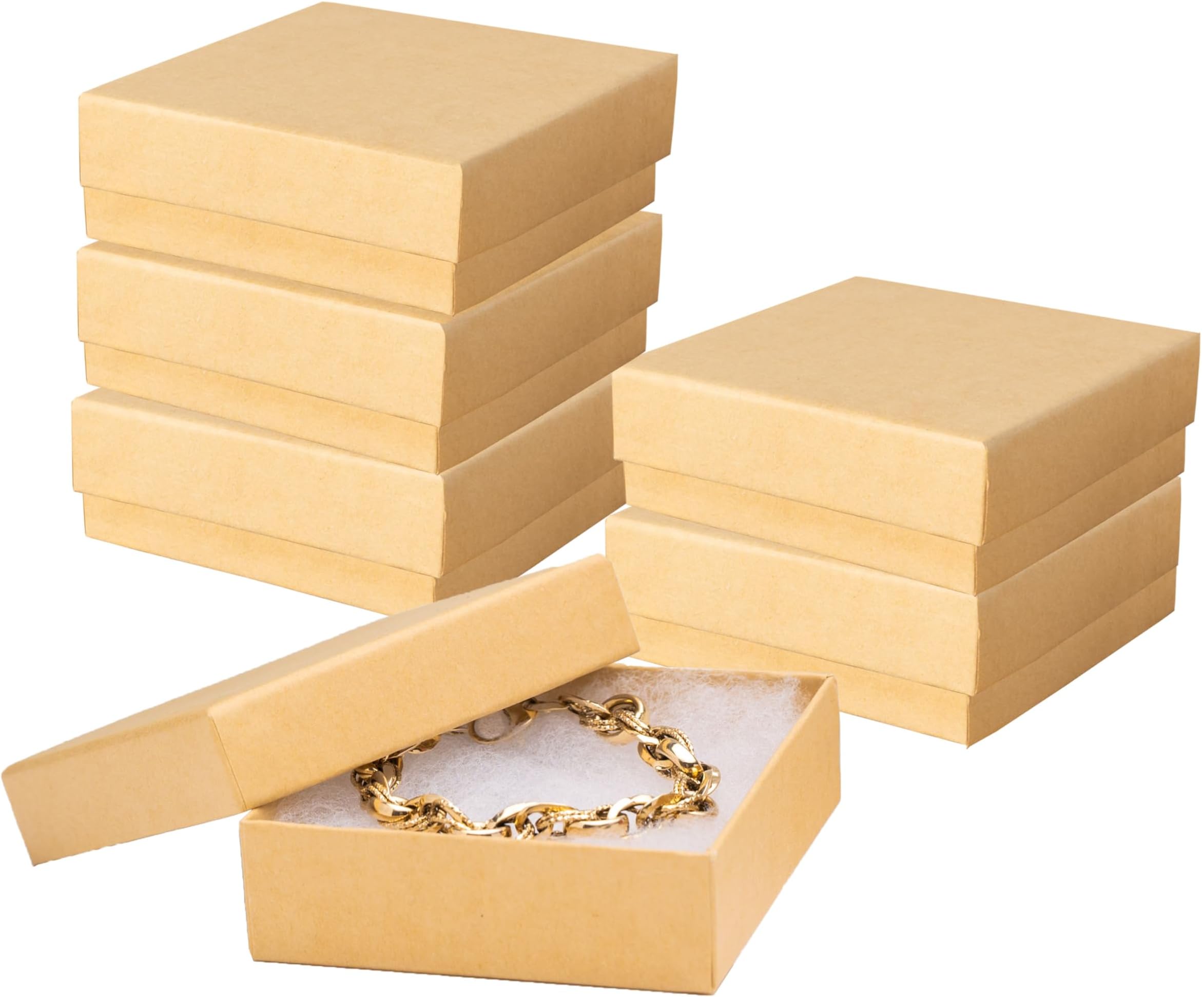 Amazon.com: Prestige and Fancy Kraft Jewelry Gift Boxes, 24 Pack, 3.05 ...
