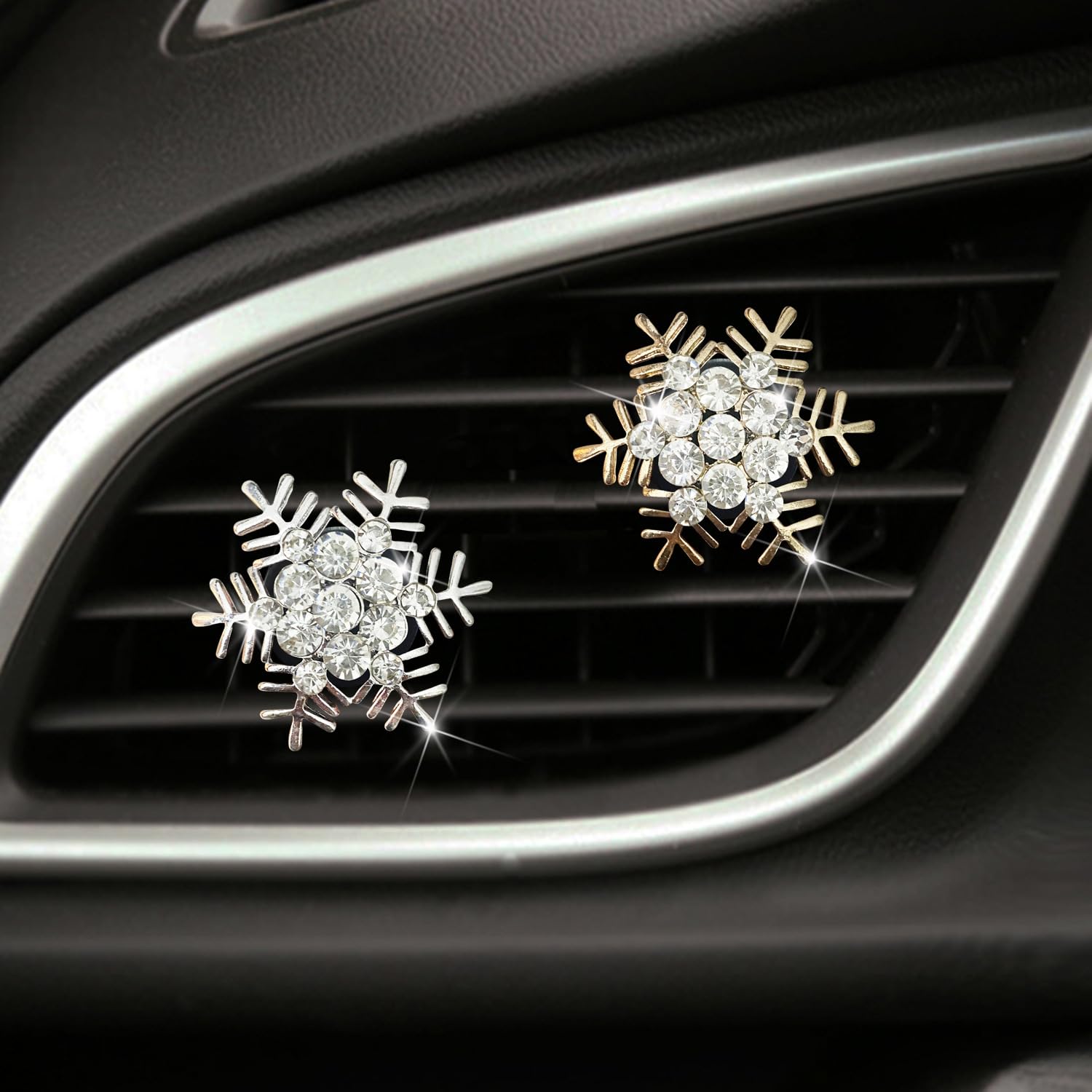 Amazon.com: 2 Pack Christmas Car Vent Clip Bling Car Accessories ...