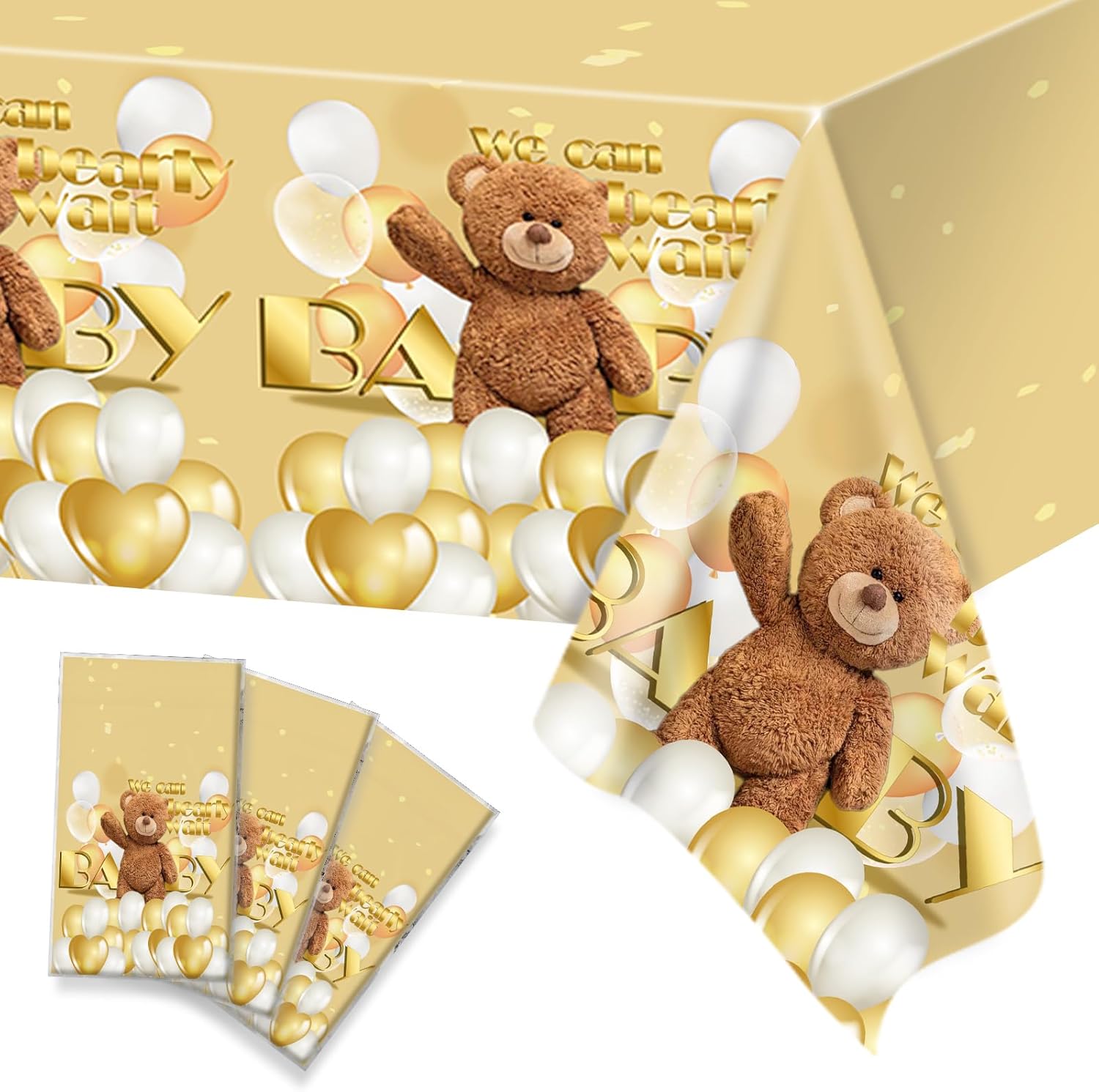Amazon.com: Gerrit Baby Shower Decorations for Boy We Can Bearly Wait ...