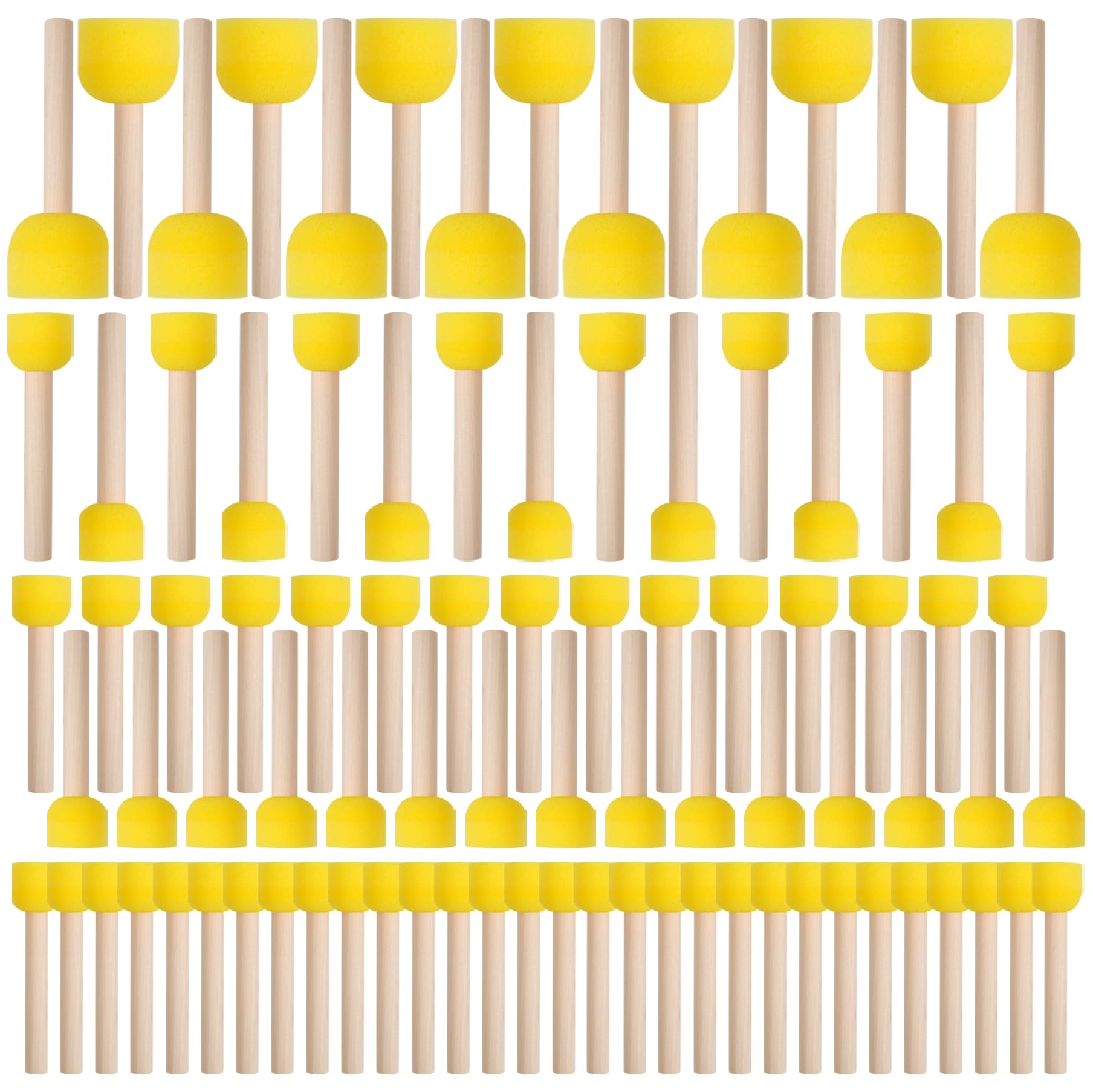 Amazon.com: 90 Pcs Round Sponges Brush Set, Round Sponge Brushes for ...
