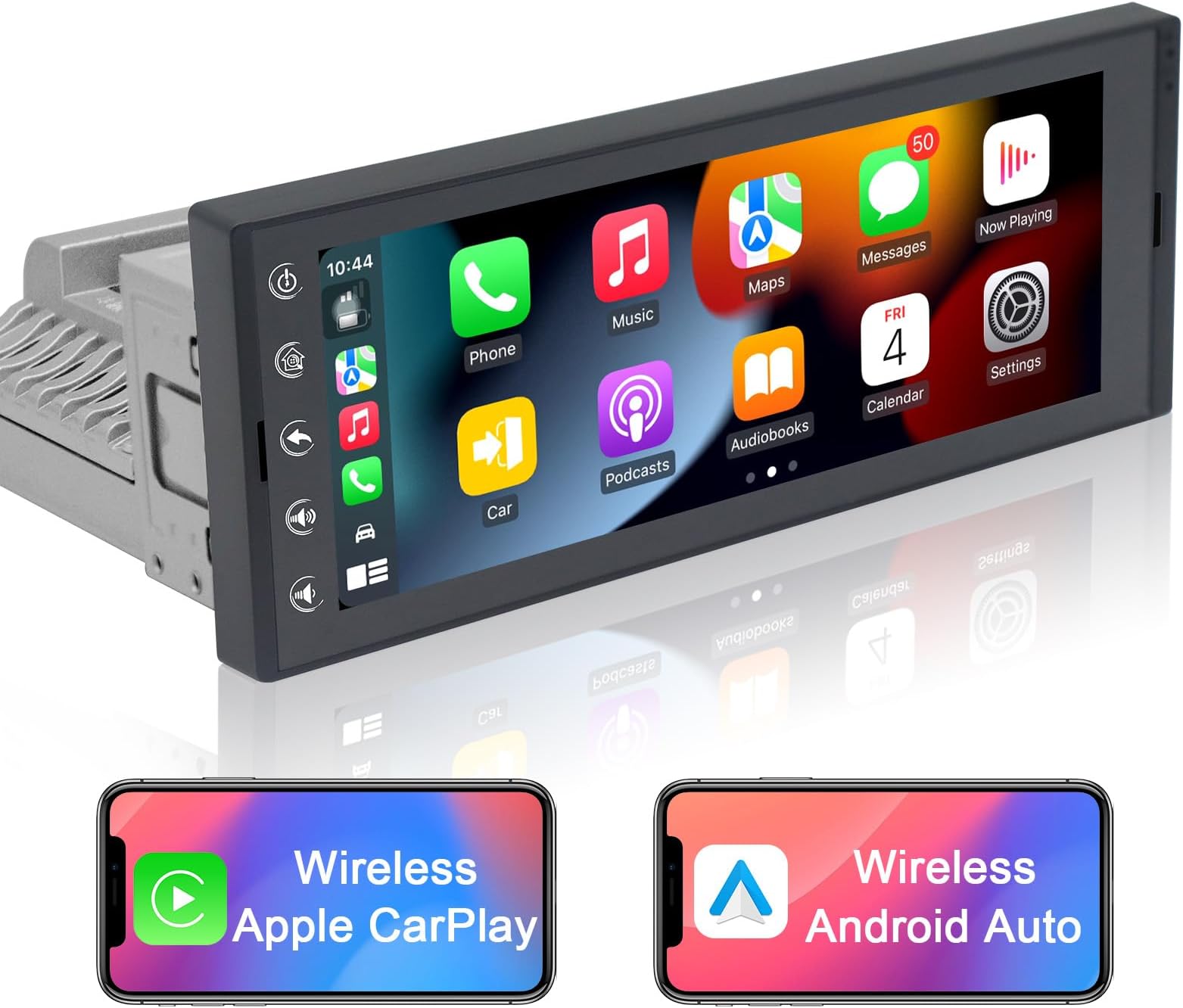 Amazon.com: Single Din Touchscreen Radio Car Stereo Wireless Apple ...