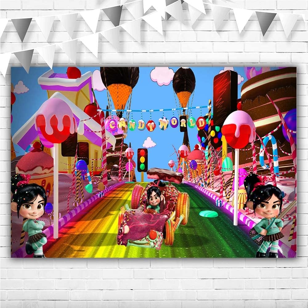 Amazon.com : Vanellope Von Schweetz Decorations Banner 5x3ft Sweet ...