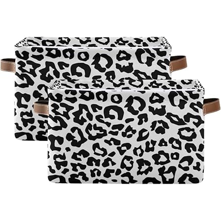 Amazon.com: Storage Basket Leopard Animal Print Pattern Shelf Basket ...