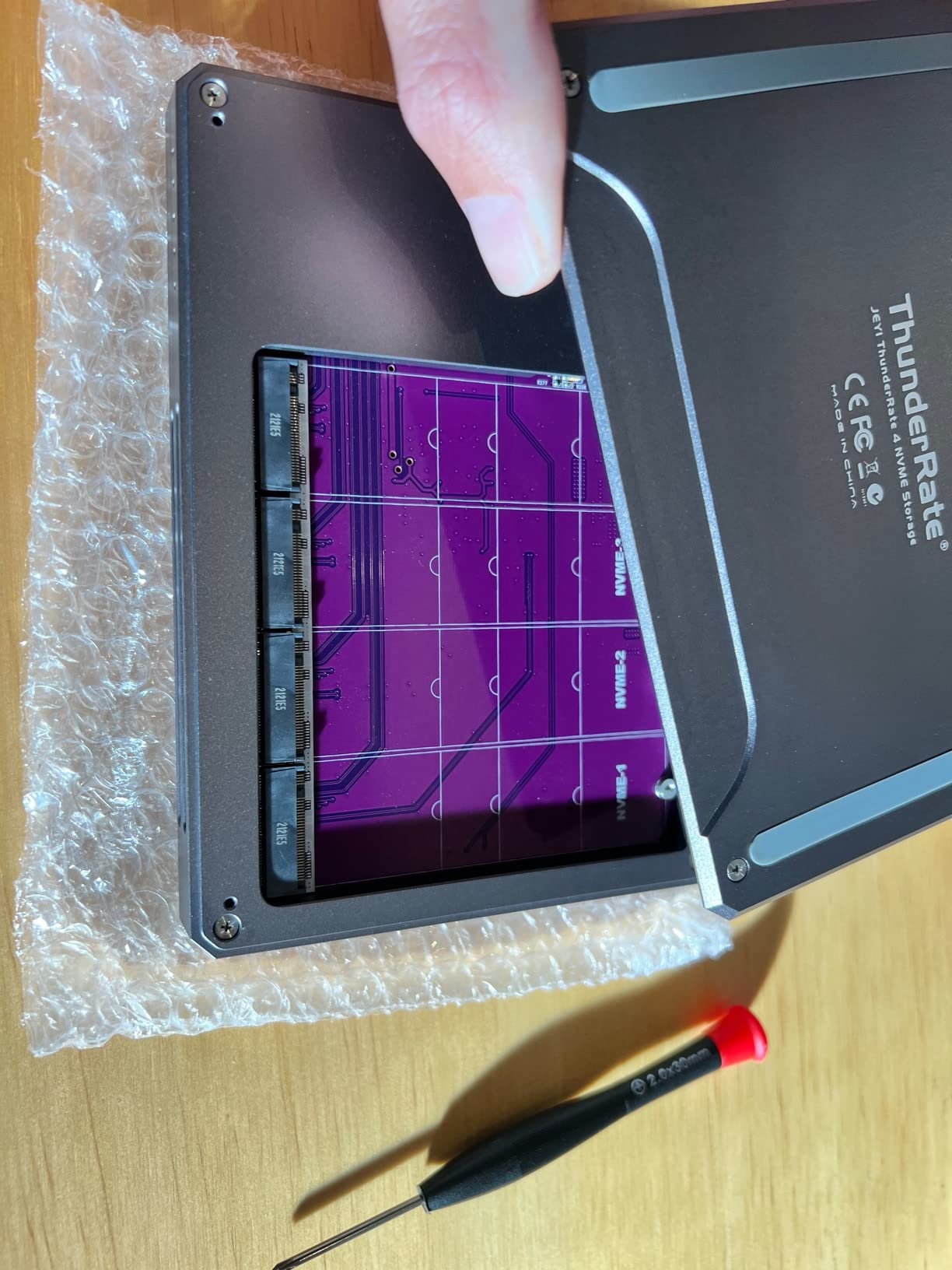 JEYI Quad Nvme Enclosure, 4-Bay RAID Enclosure, Support Soft Raid ...