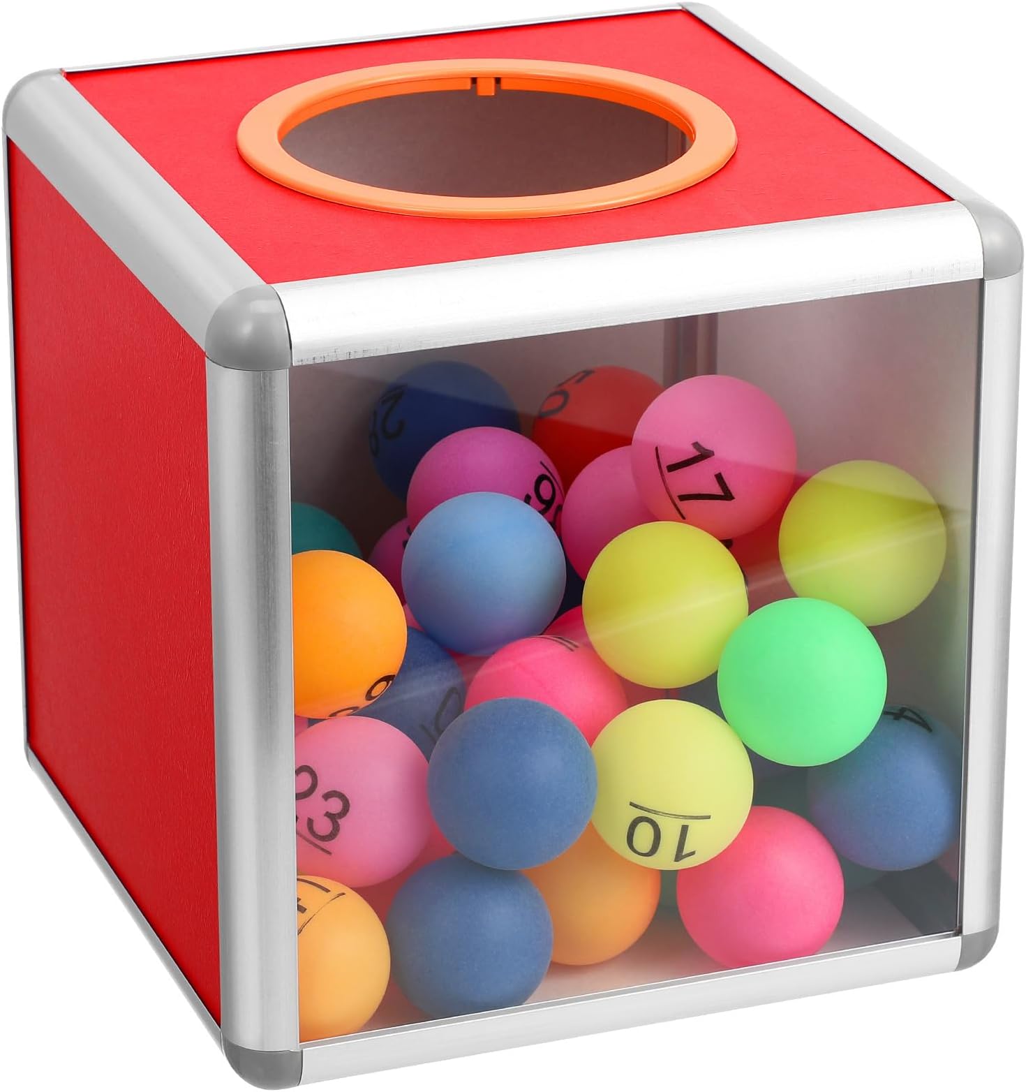 Amazon.com: Toyvian Red Lottery Box, Raffle Ticket Box Lucky Box Square ...