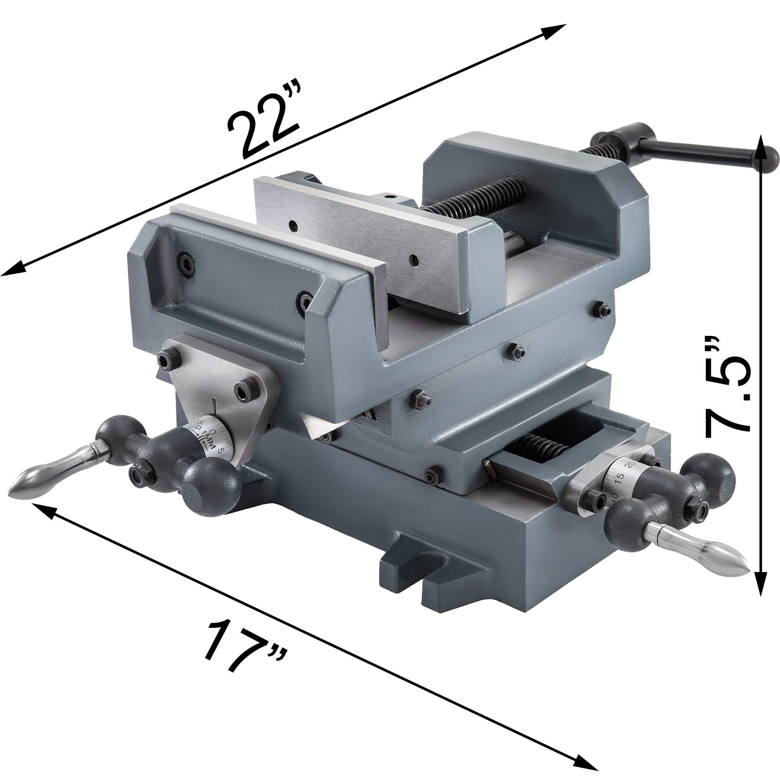 Mophorn Drill Press Vise 5inch, Cross Slide Drill Press Vise Heavy Duty ...