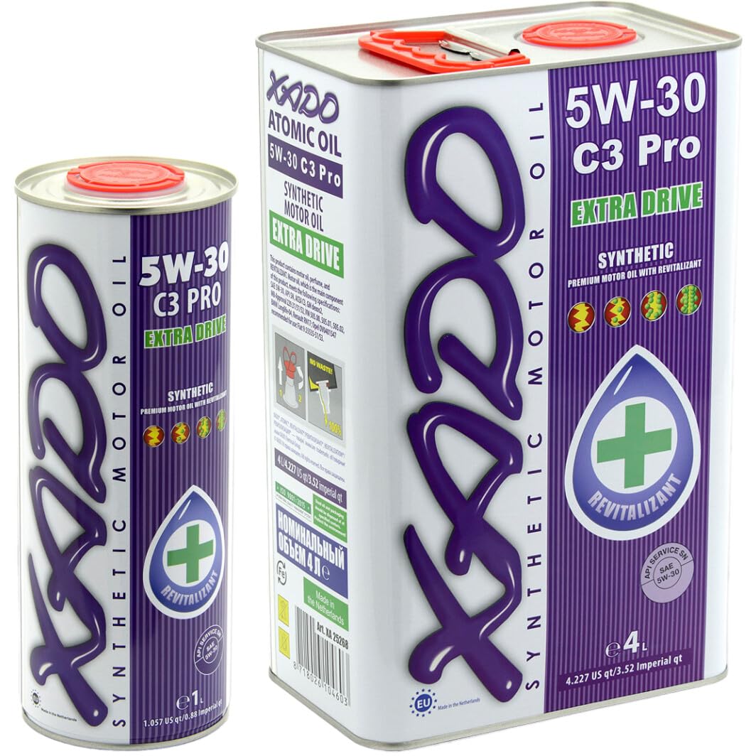 Amazon | XADO Atomic Oil 5w-30 C3 PRO 4L SN | 車用エンジンオイル | 車＆バイク