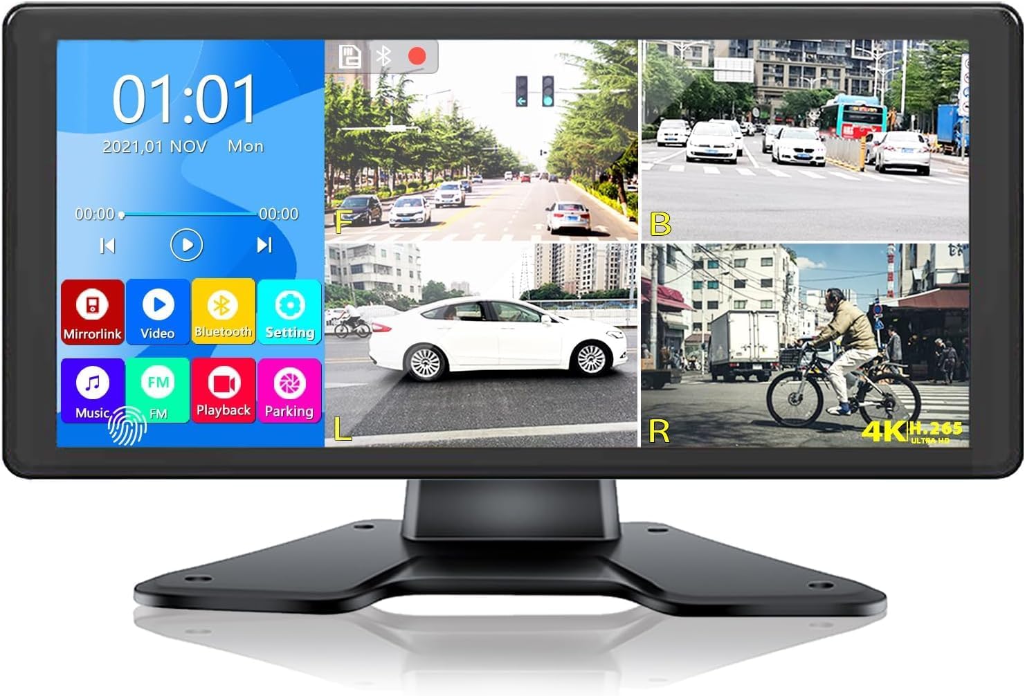 Amazon.com: DOUXURY 10.36'' 4 Split Screen Quad View Touch HD Monitor ...