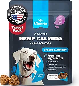 Amazon.com : Hemp Calming Chews for Dogs Anxiety Relief - Dog Calming ...