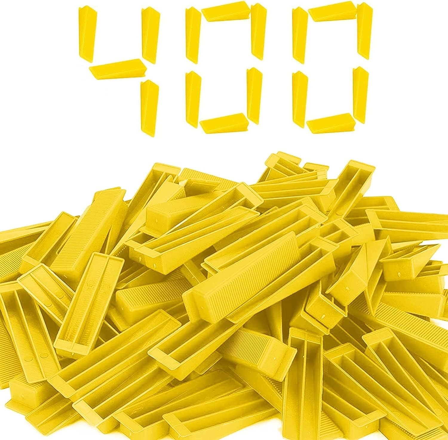 400 Pcs Reusable Leveling Wedges, Tile Leveling System Wedges For 1/8 ...