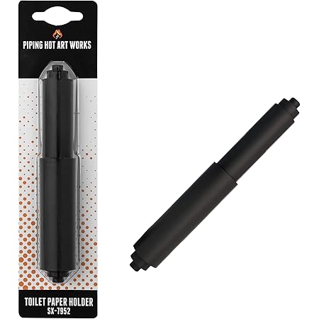 Amazon.com: Toilet Paper Roller Holder (7 Inch) Black - Plastic (Spring ...
