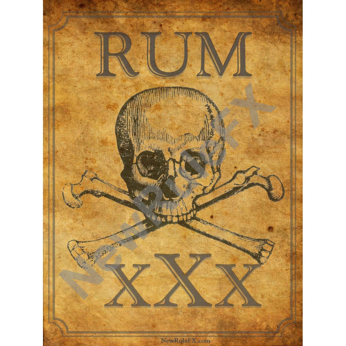 Pirate Rum Label Templates