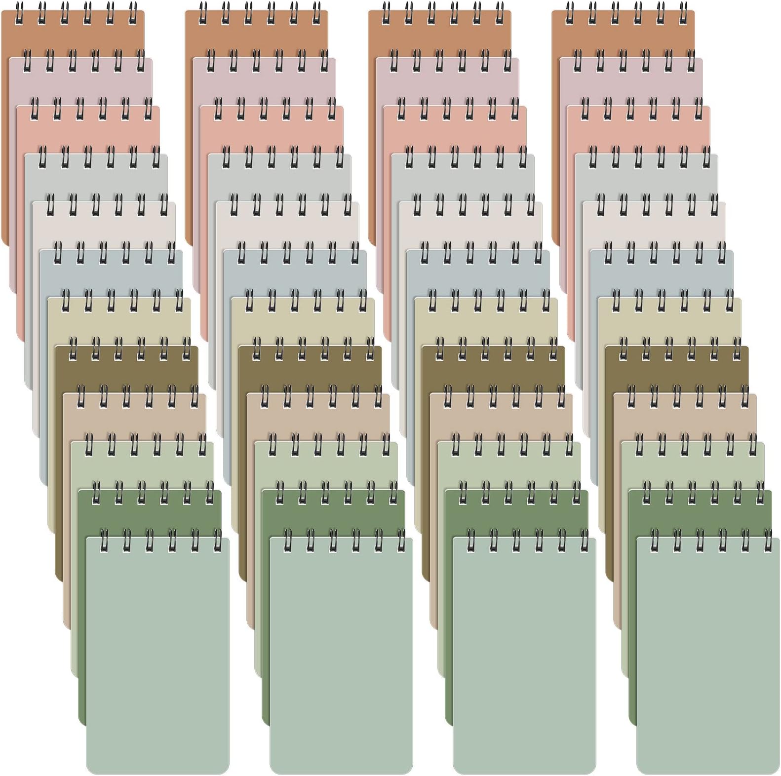 Amazon.com : Fuutreo 48 Pack Spiral Memo Pads 3"x 5" Small Pocket ...