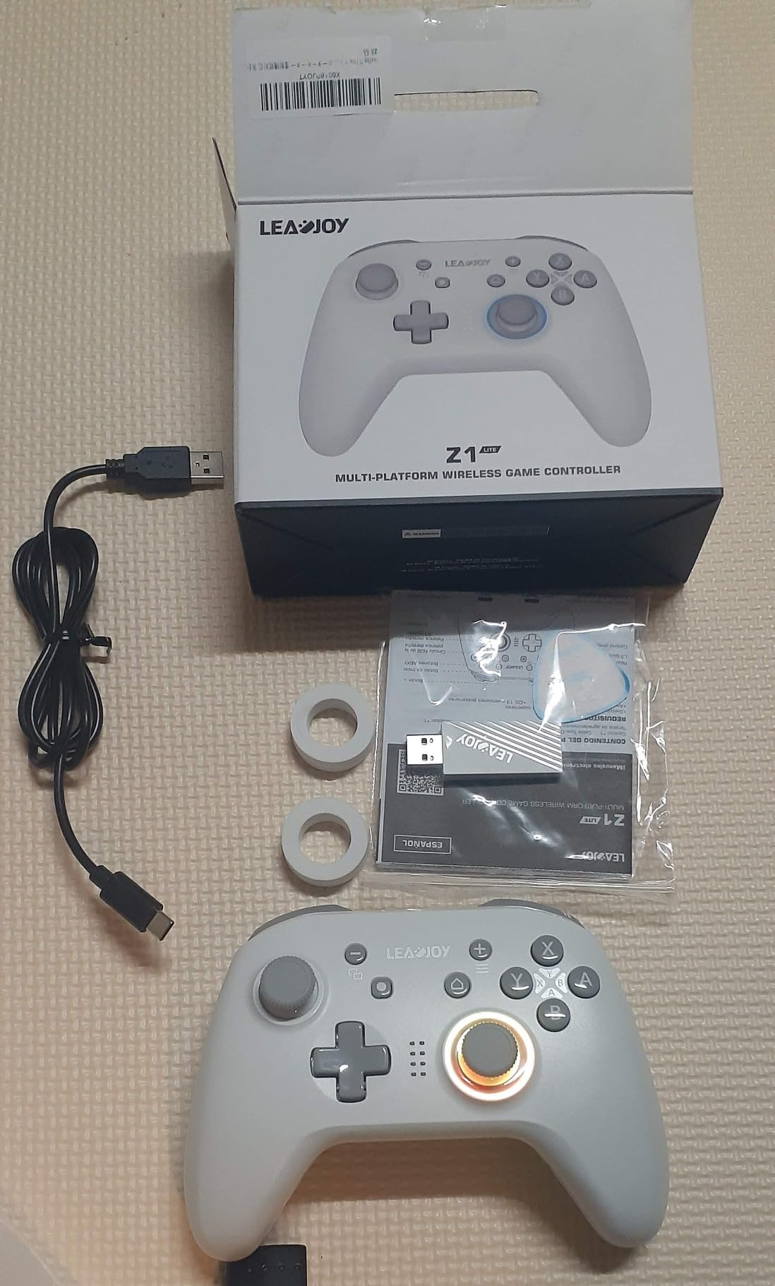 Amazon.co.jp: Leadjoy Z1 lite コントローラー ホールエフェクトジョイスティック ゲームパッド 6軸ジャイロ ...