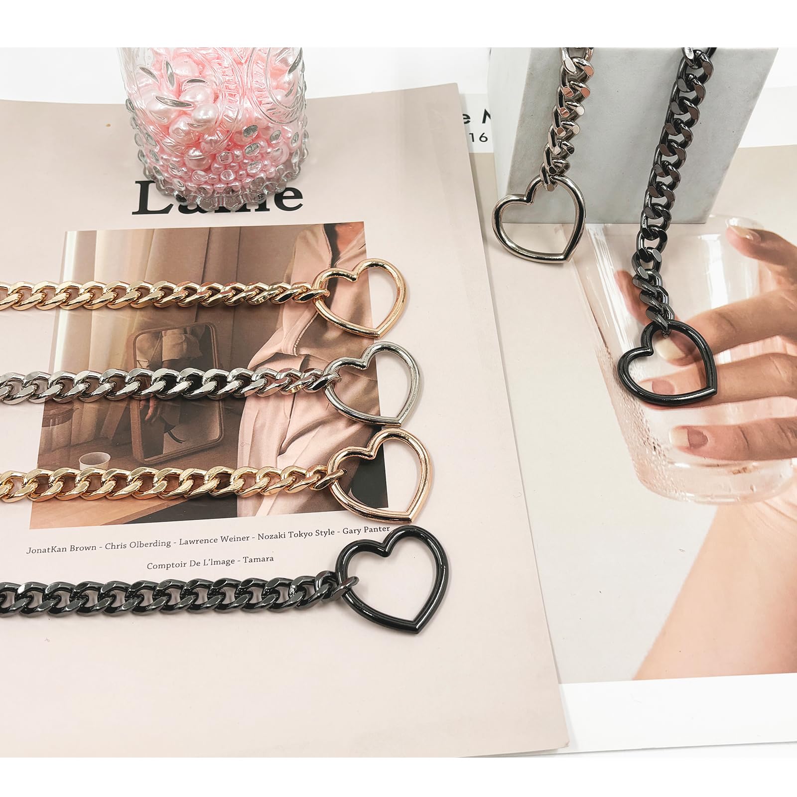 Wishly | ADEMISHIA Heart O-ring Slip Chain Necklace For Women, Handmade ...