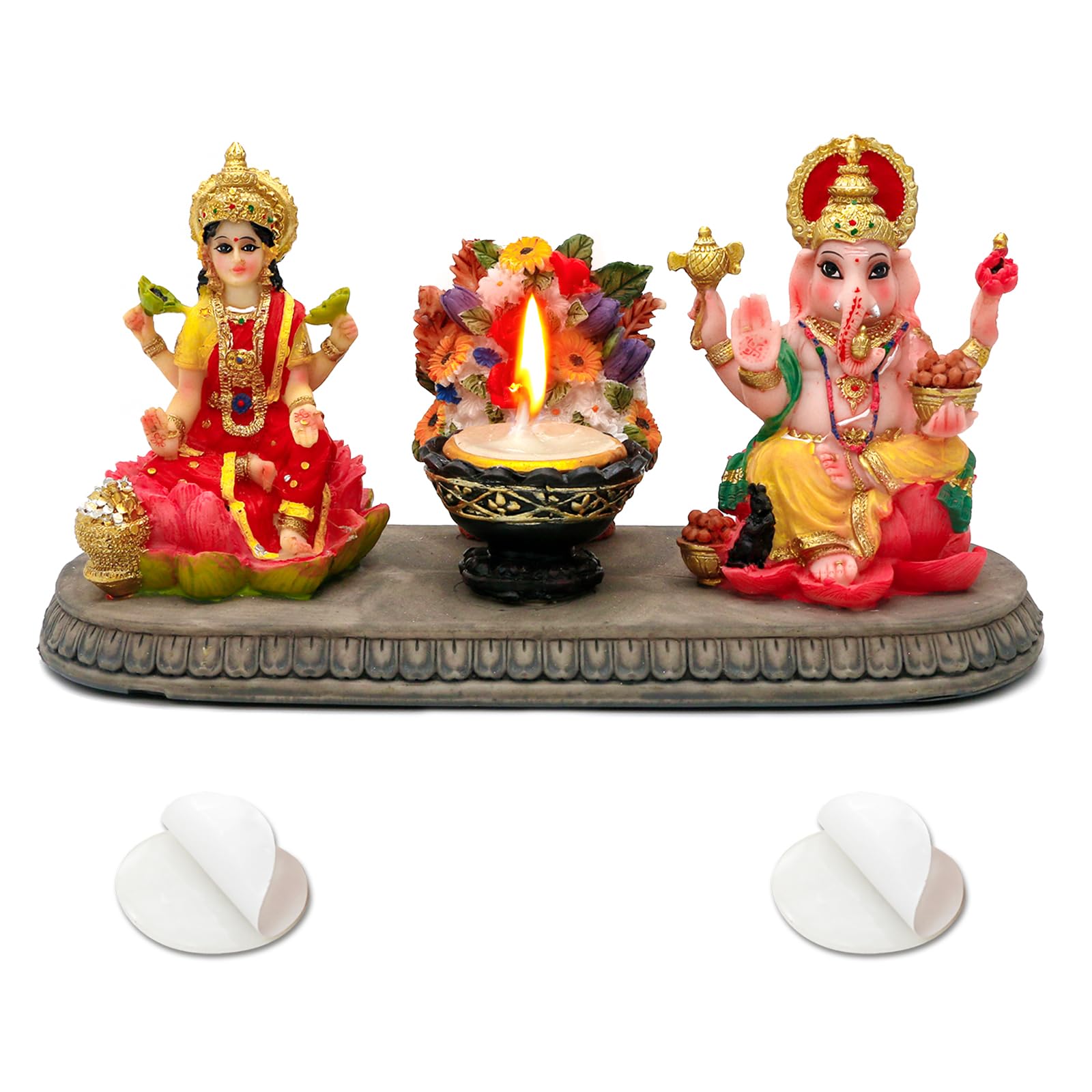 Amazon.com: Indian God Ganesha Lakshmi Statue - 8.1”L Hindu God Ganesh ...