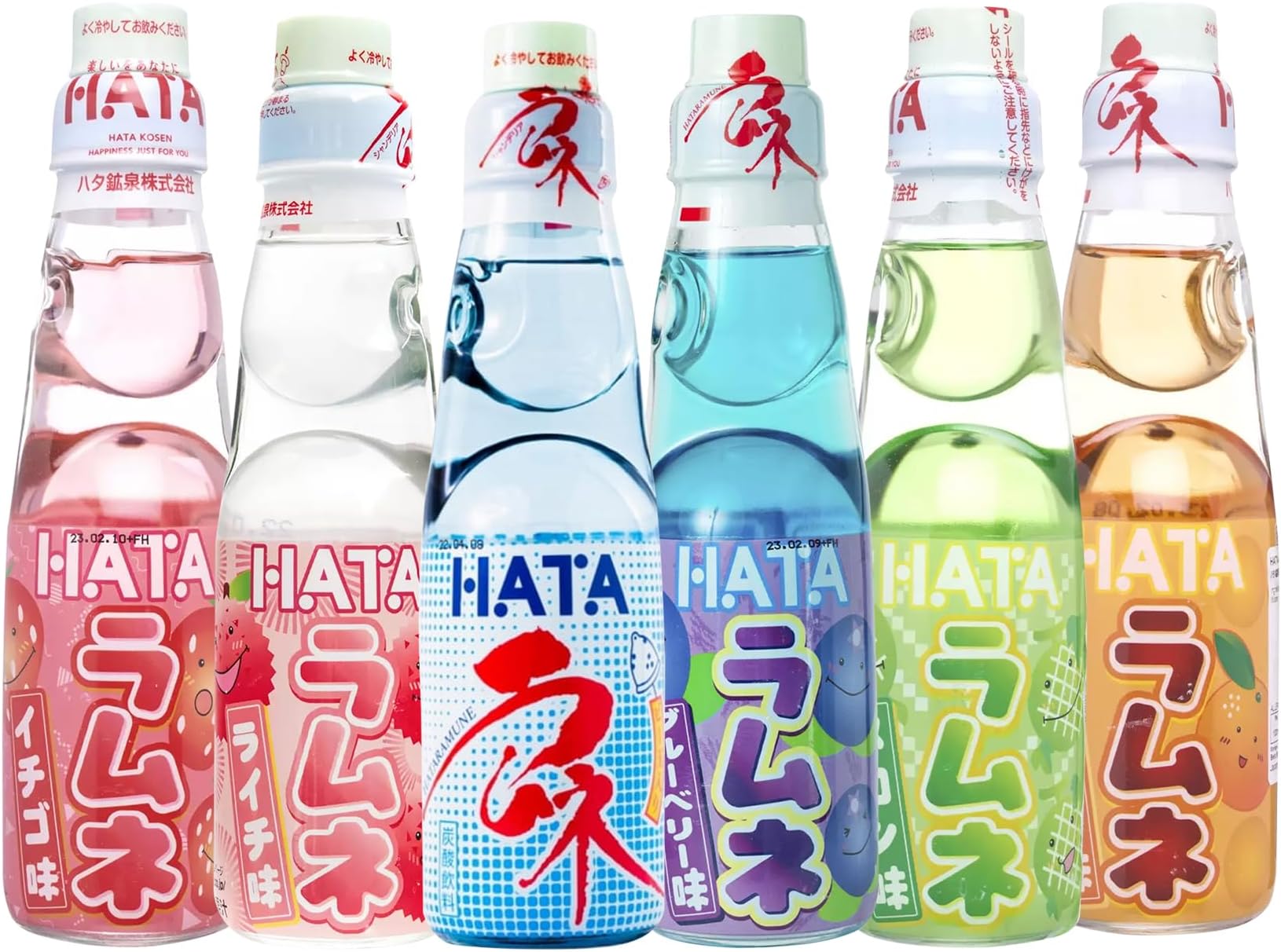 Amazon.com : Ramune (Japanese Soda) 6.76 oz Assorted Flavors 6pk : Soda ...