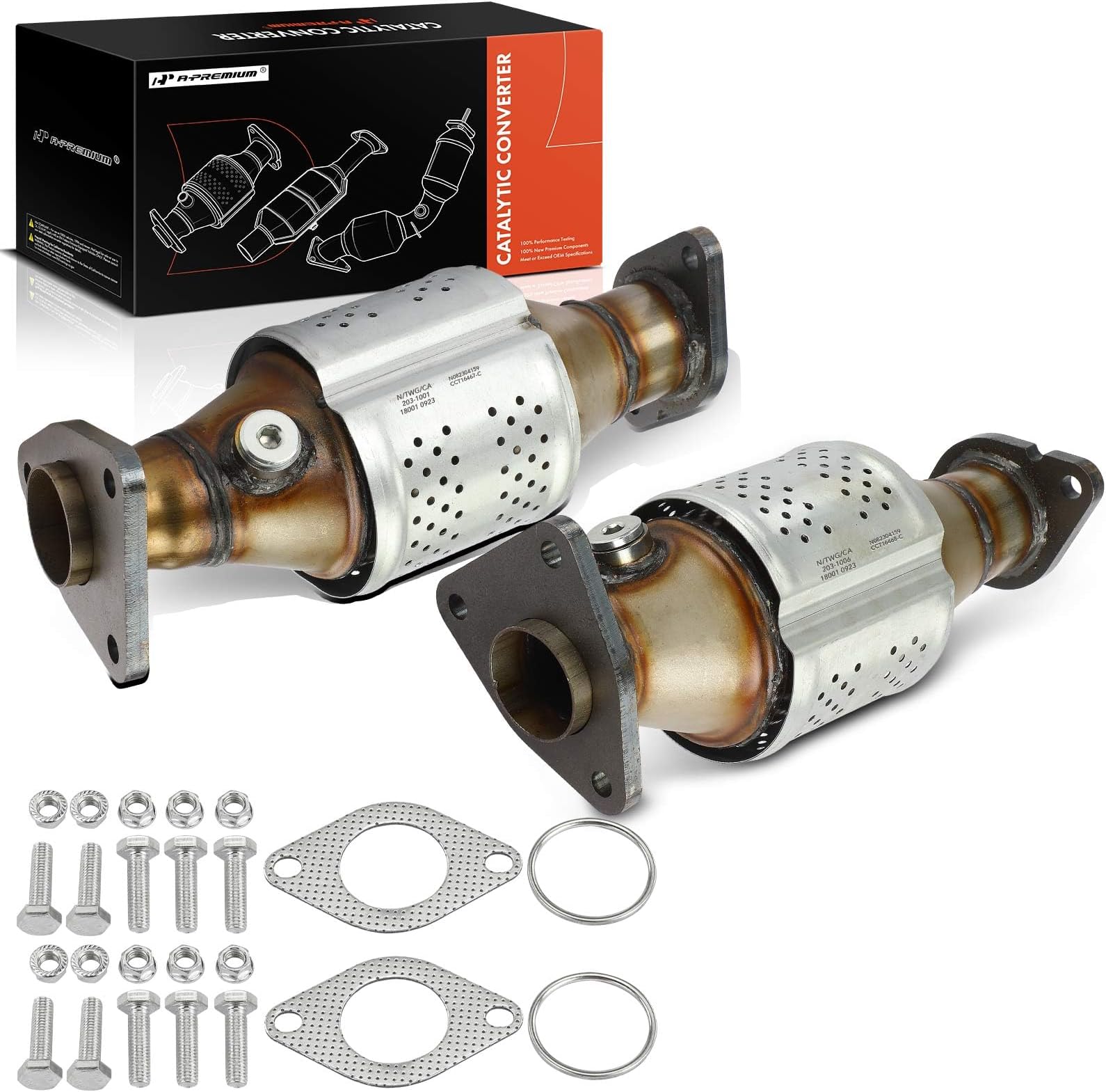 Amazon.com: A-Premium Front 2-PC Catalytic Converter Kit Direct-Fit ...