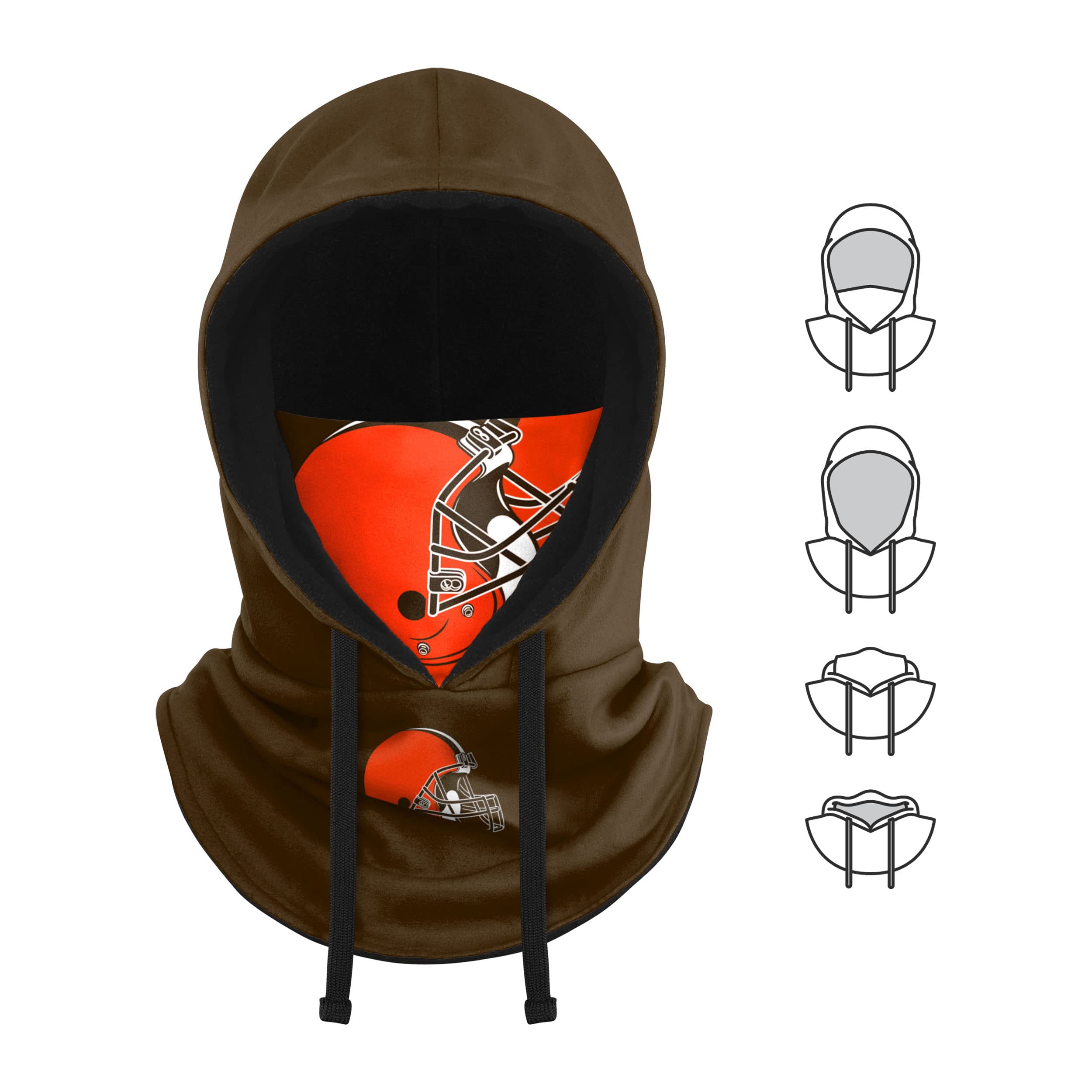 foco NFL Team Logo Hooded Gaiter Balaclava Face Cover
