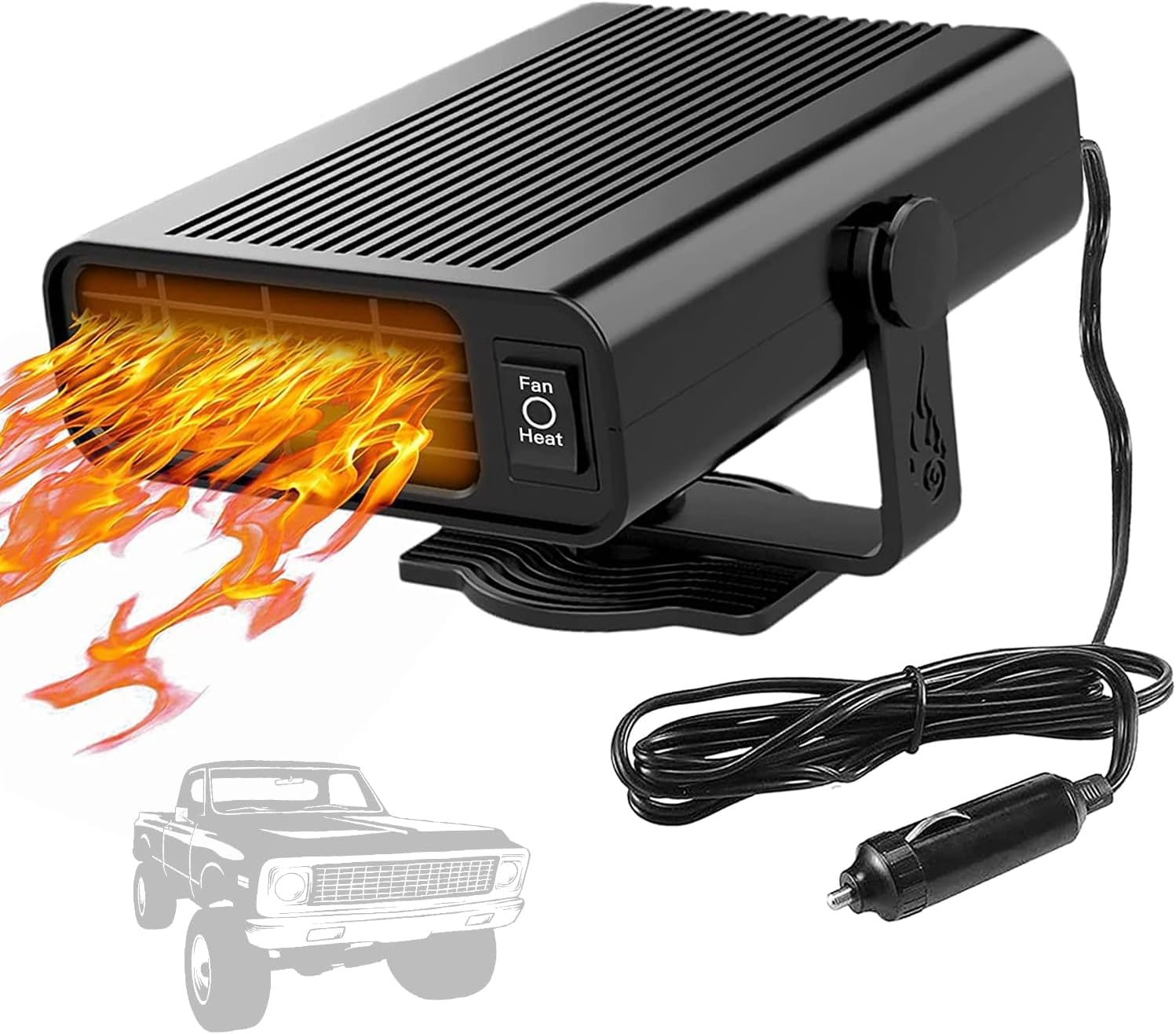 Portable Car Heater, 2 in 1 Fast Heater Cooling Fan, 150W 12V Car ...