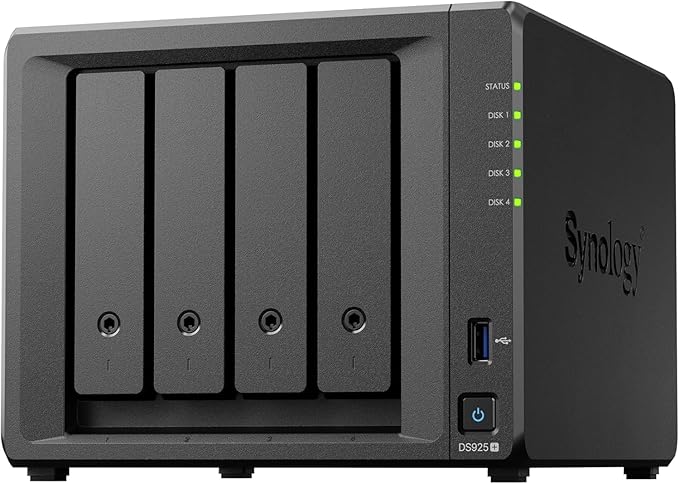 DiskStation DS925+ – 4-Bay NAS with 2.5GbE, Expandable to 9 Bays, M.2 ...