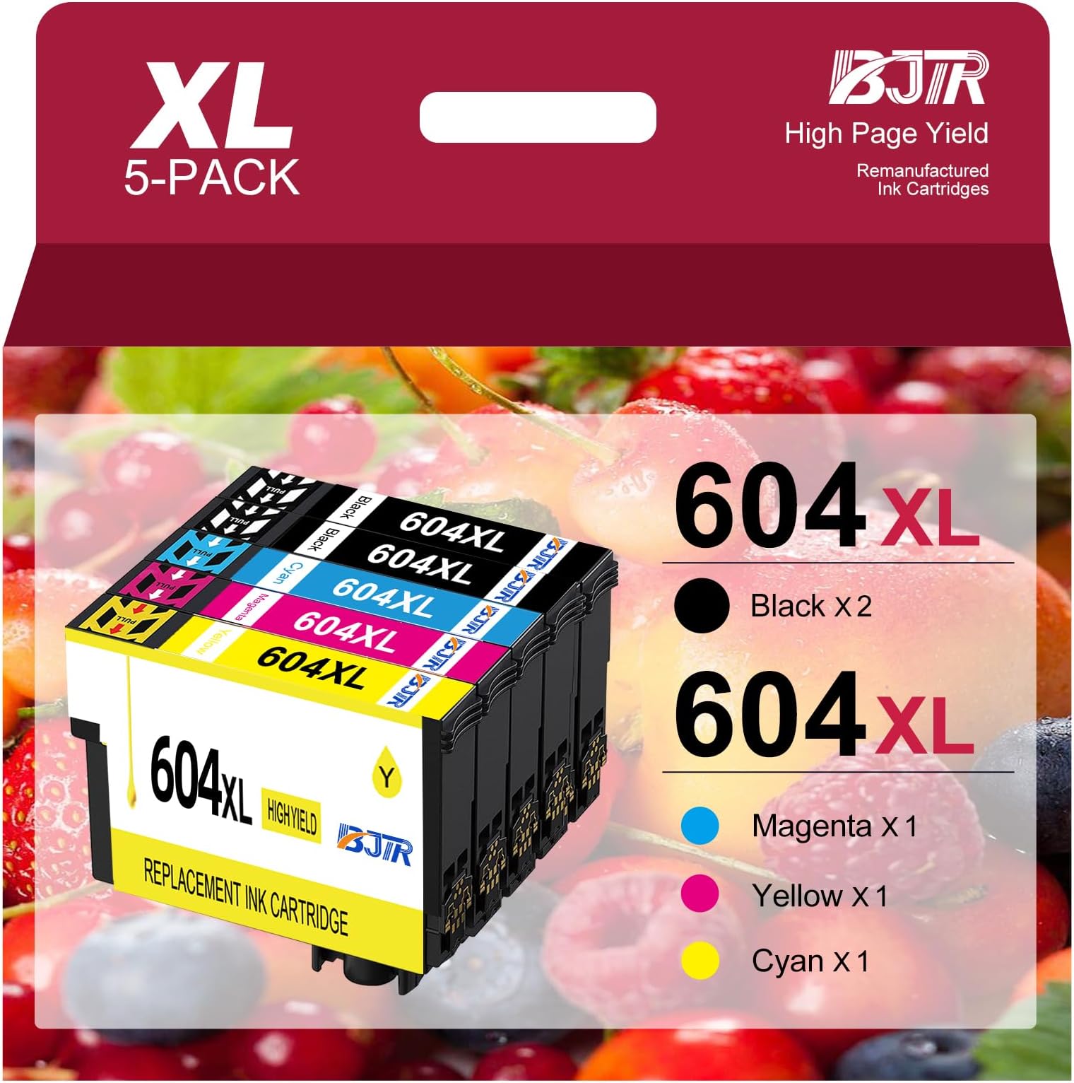 BJTR 604XL Cartouche. Compatible avec Epson 604 XL Cartouches pour ...