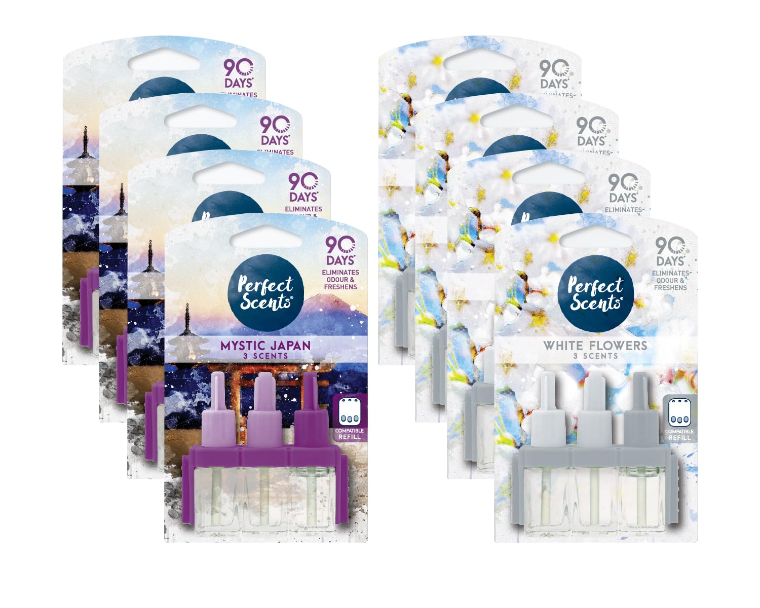 Perfect Scents 8 x 3 Scents Refill Air Freshener - Compatible with ...