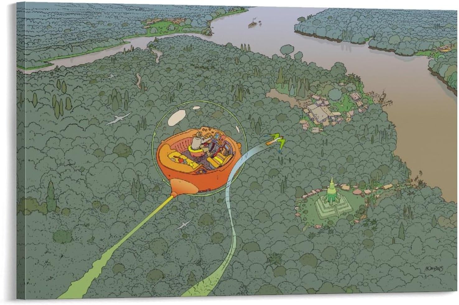 Amazon.com: Artist Jean Giraud Moebius Painting Heavy Metal Cartoon ...