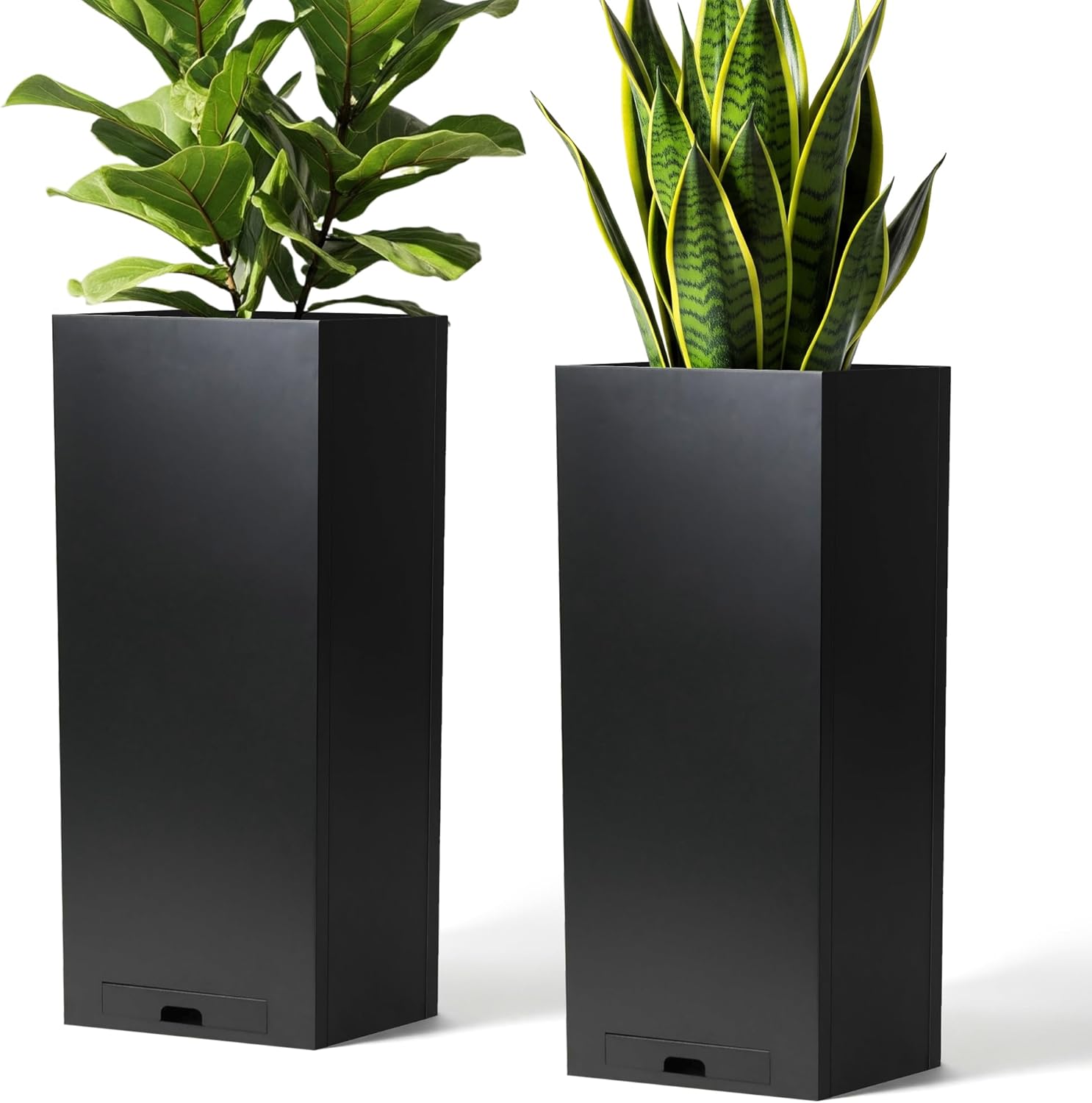 Amazon.com : Greens Word Steel Planter Box - 12x12x30 Inch Tall ...