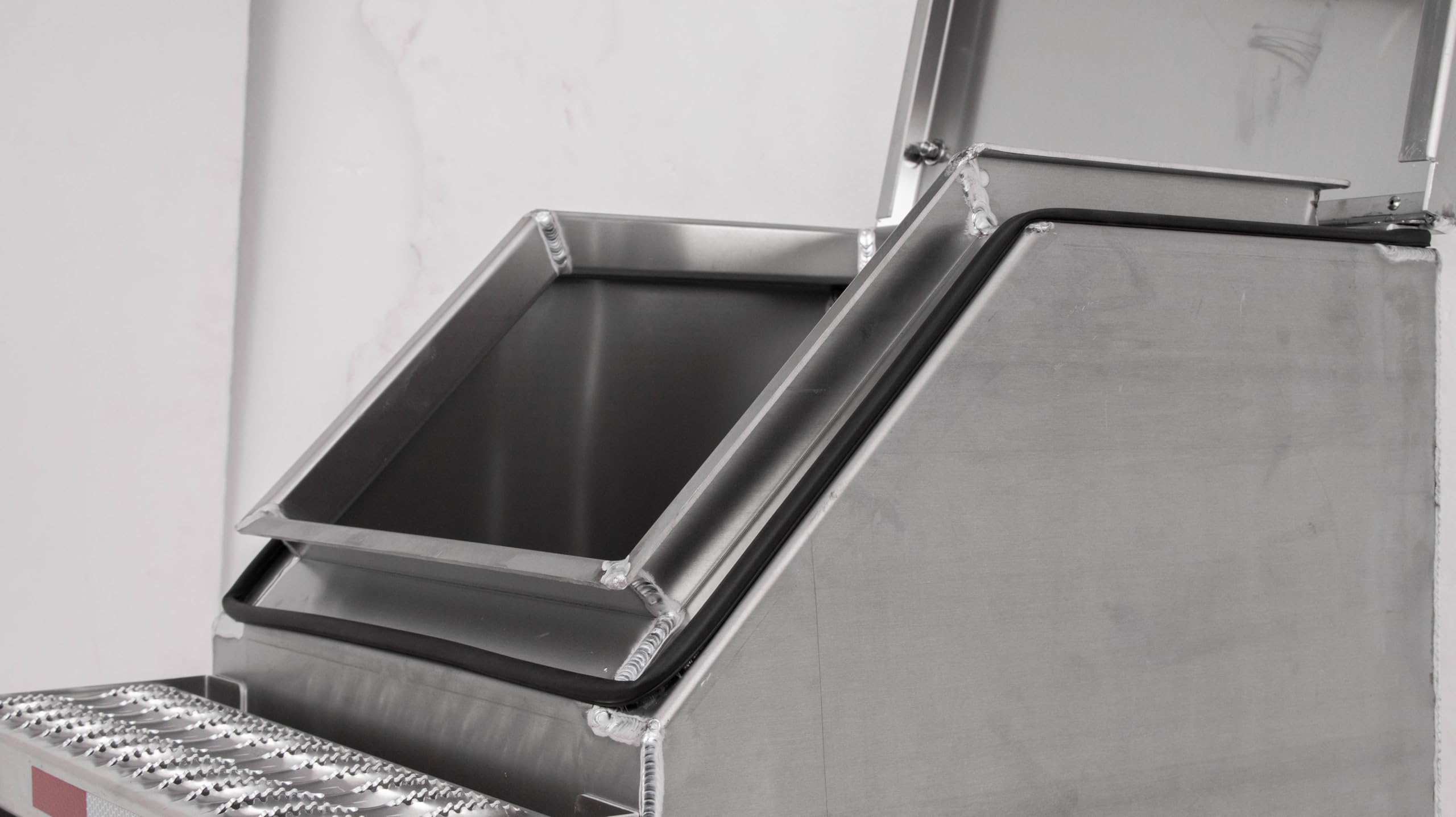 Snapklik.com : Aluminum Side Storage Saddle Step Box Heavy Duty Tool ...