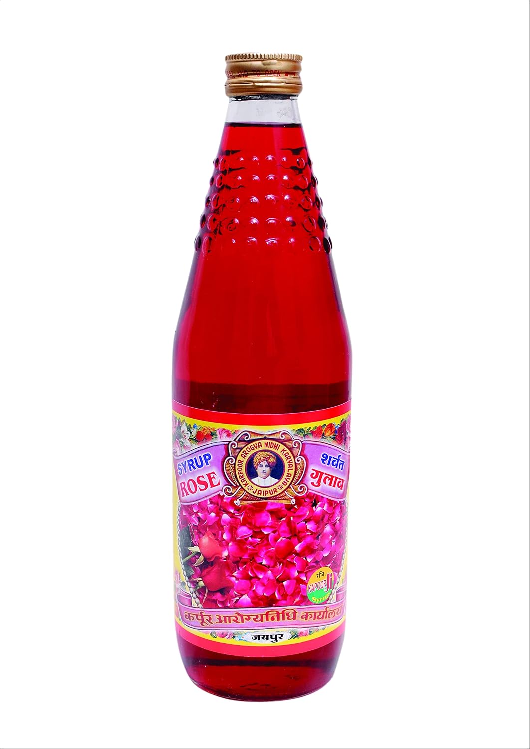 KAPOOR JI Rose Syrup Roohafza Sharbat|Gulab Pink Rose Petals Instant ...