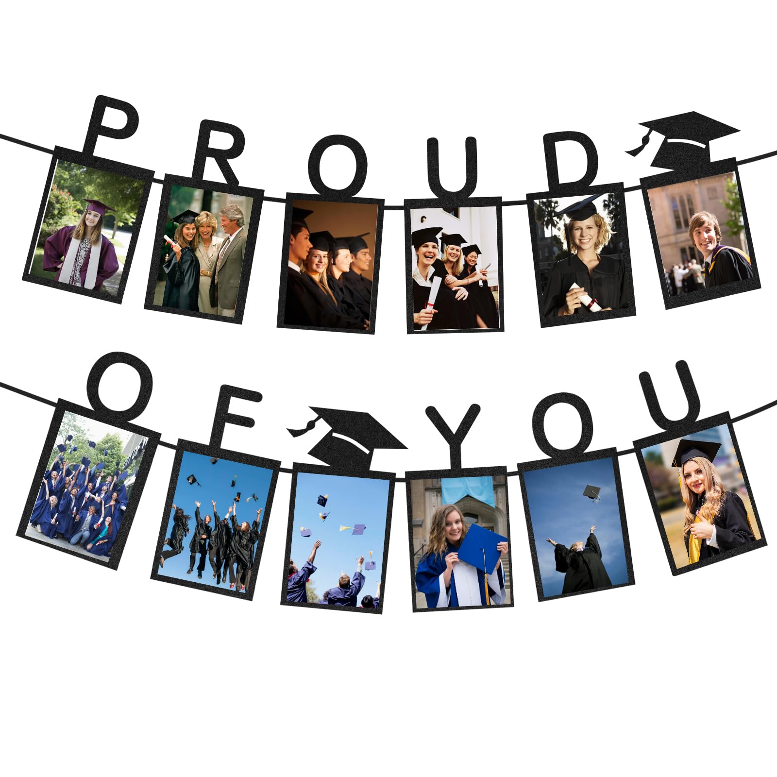 Amazon.com: Graduation Photo Banner, Graduation Picture Banner Congrats ...