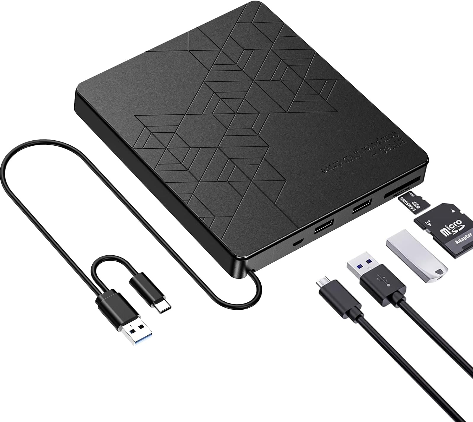 External CD DVD Drive, Antika USB 3.0 Portable Writer and CD-RW/DVD-RW ...