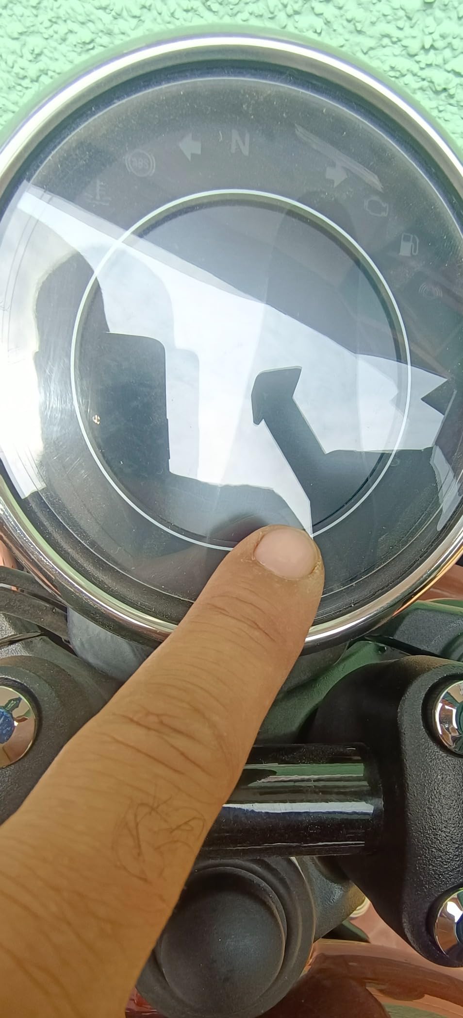 R.J.VON - Bike speedometer screen Protector,Meter Screen Guard For JAWA ...