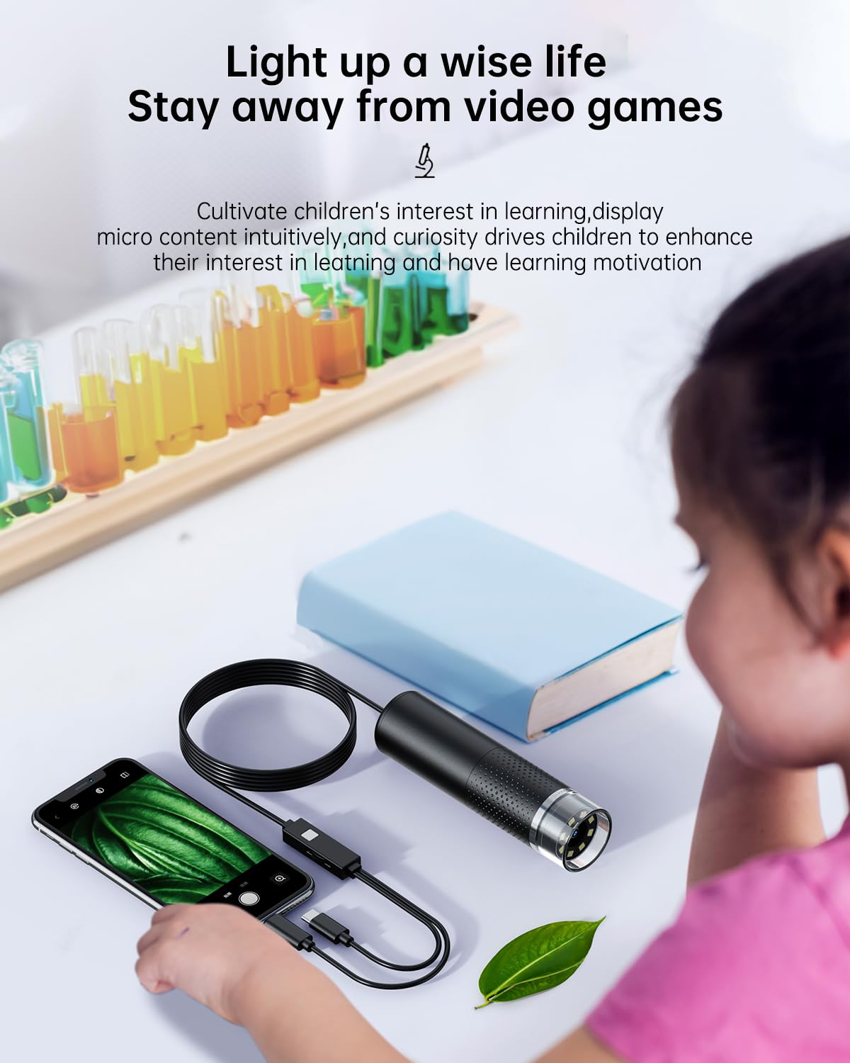 Snapklik.com : Handheld Digital Microscope Camera, Aopick 50X-1600X ...