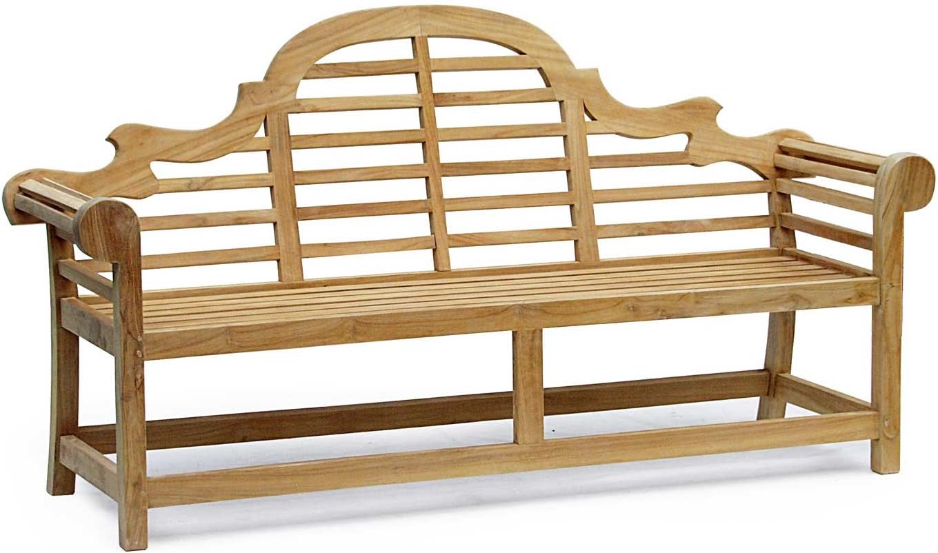 Jati 2.25m Lutyens-Style Teak Garden Bench - Grade-A Teak | 5-Seater ...