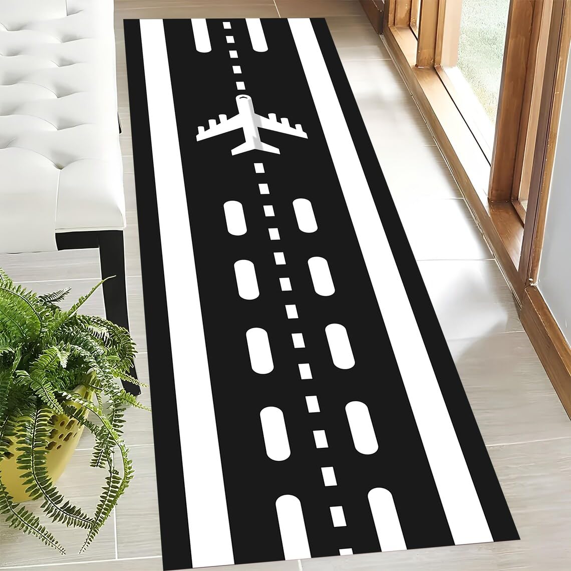 Amazon.com: Runway Runner Rug, Runway Runner Rug, Airplane Runway ...