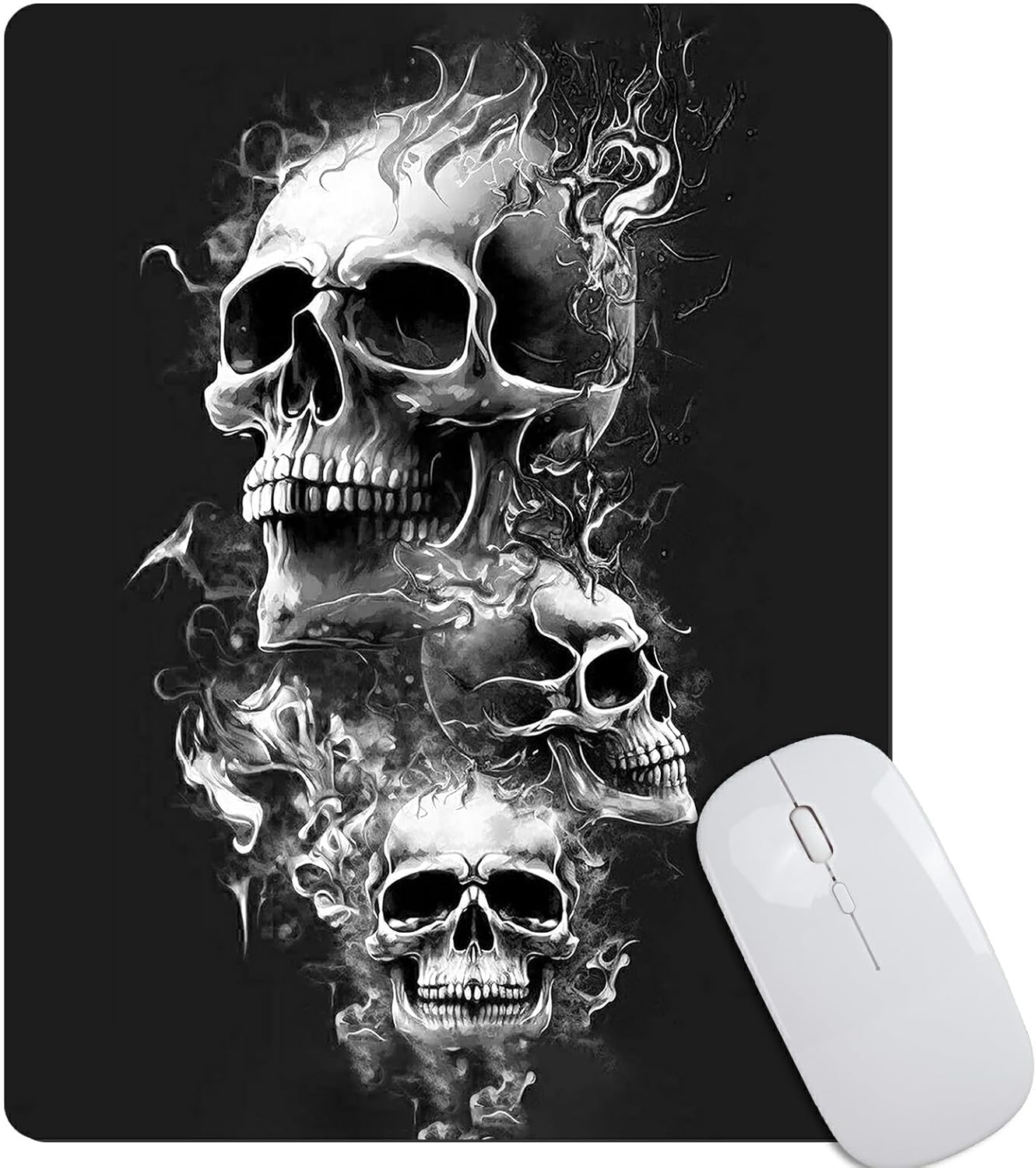 Amazon.com: Skull Mouse Pad Mat for Laptop Mousepads Non-Slip Rubber ...