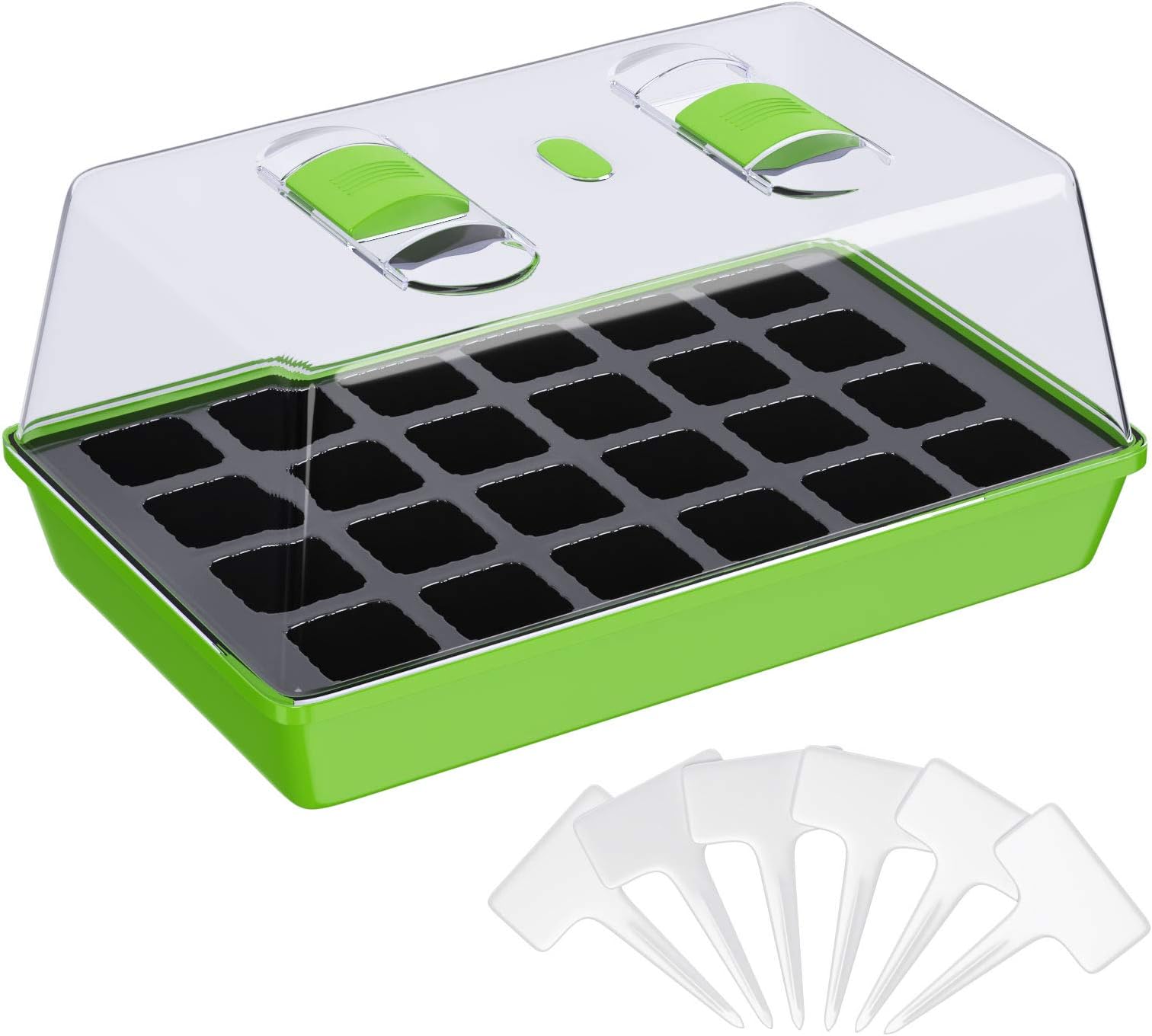 HI Zimmergewächshaus Mini Gewächshaus Treibhaus Anzucht Pflanztöpfe ...