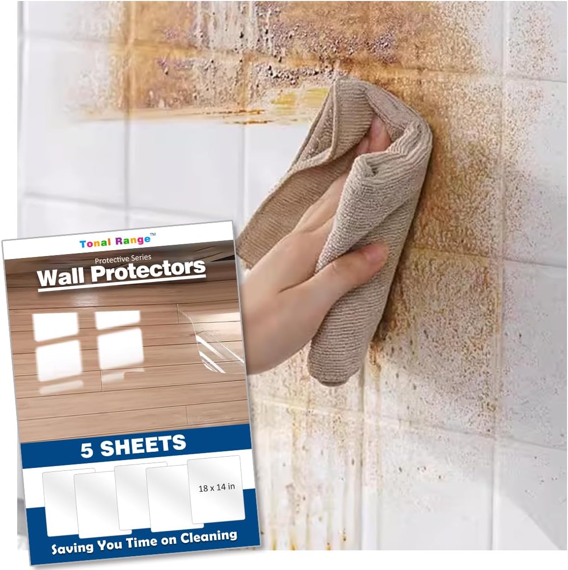 Amazon.com - Trash Can Removable Vinyl Decal Sticker Splash/Anti Scuff ...