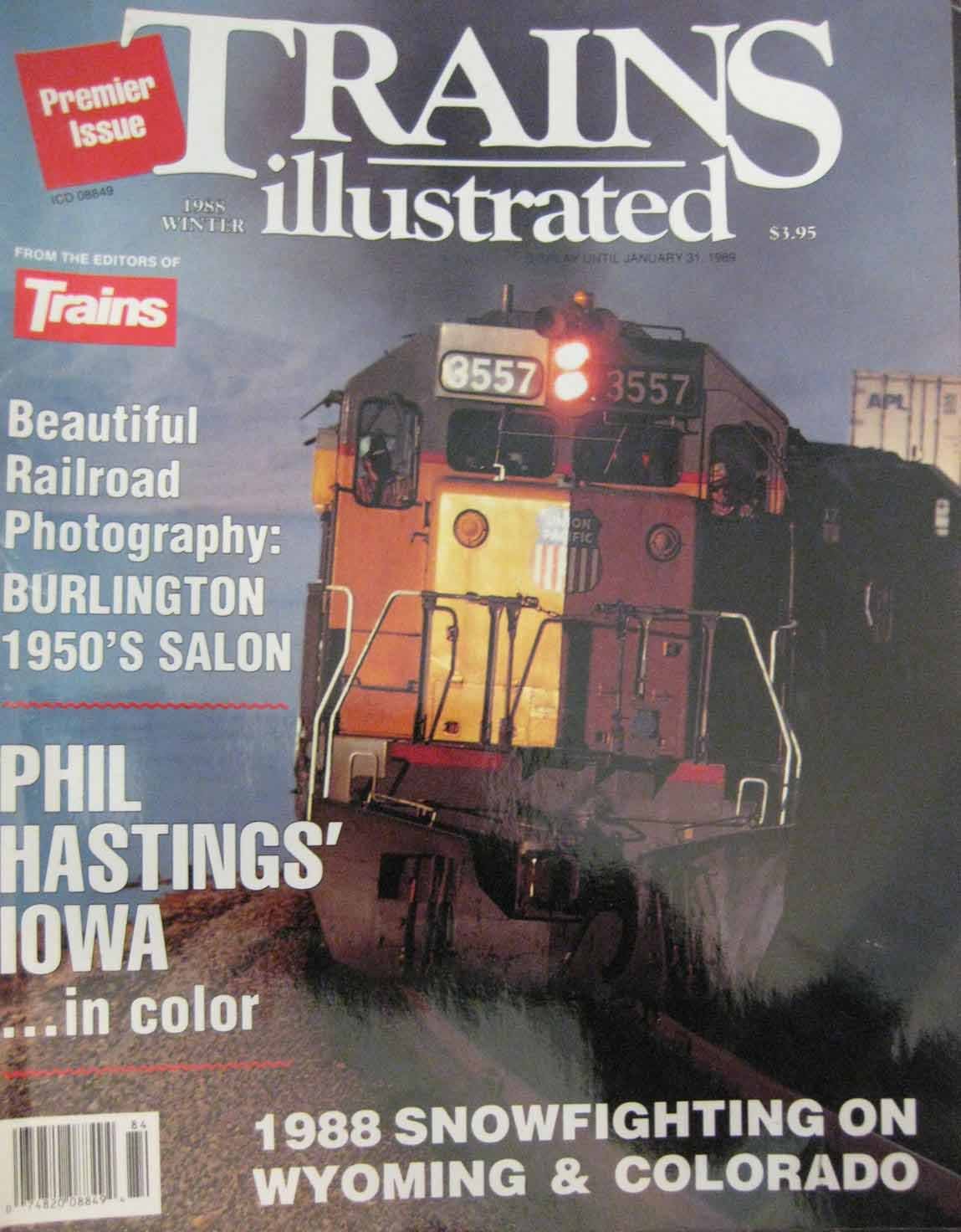 Trains Illustrated Magazine Premier Issue Winter 1988 Volume I Issue I ...