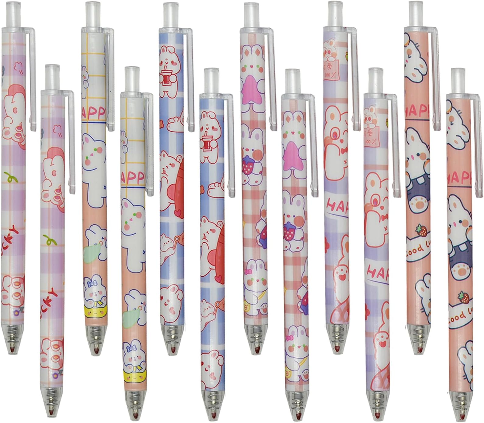 Amazon.com: AdornInk 2 Pieces Beadable Pens Kit Cartoon Silicone Focal ...