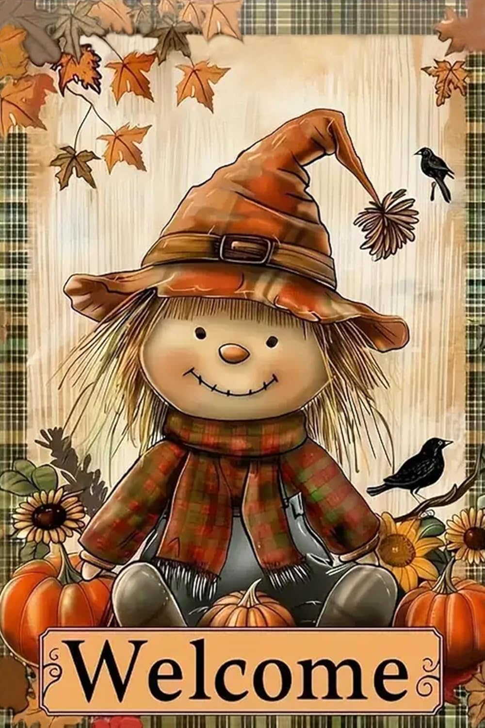 Amazon.com : Fall Garden Flags 12x18 Double Sided, Welcome Small Fall ...