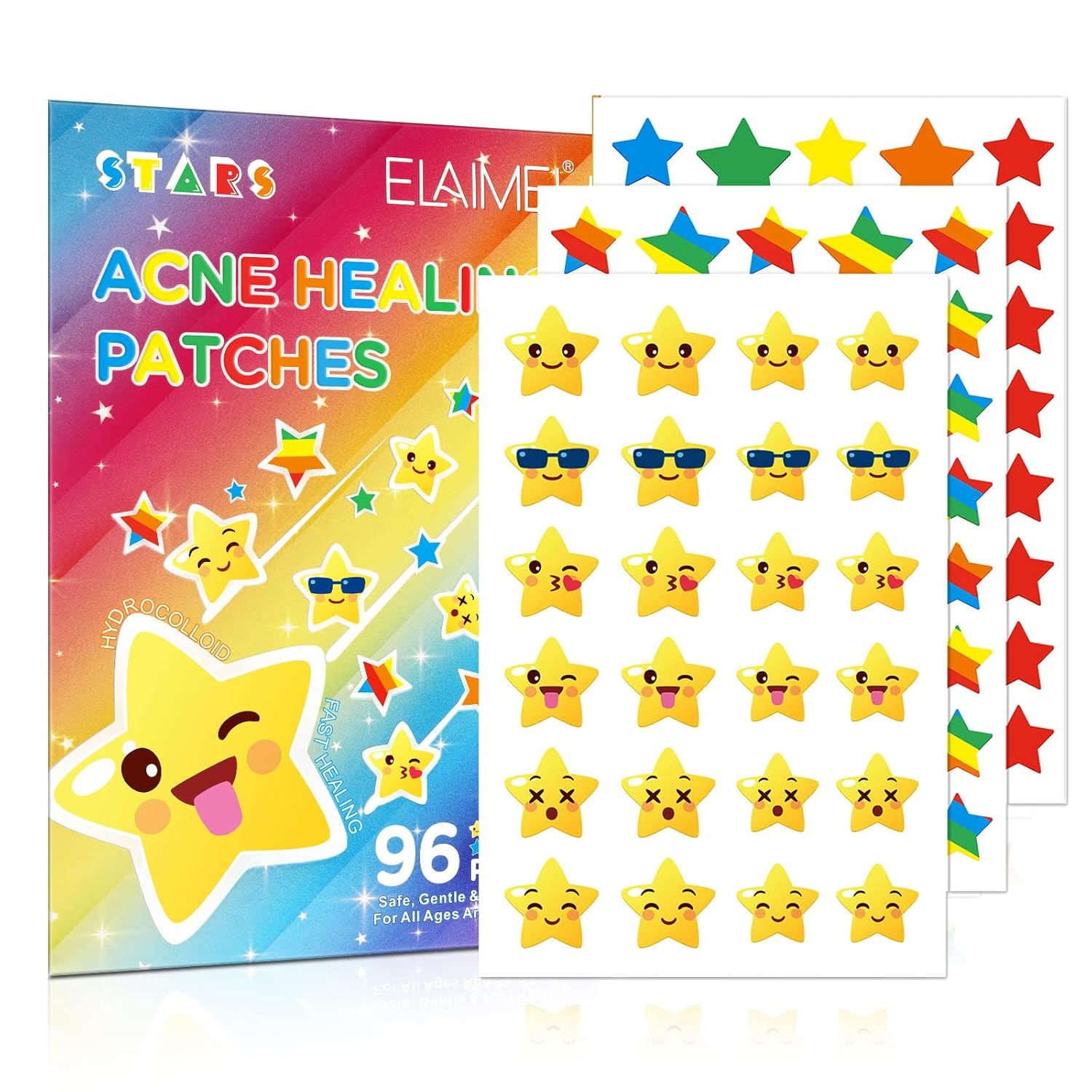 Buy CAPTBDZW Pimple Patches for Face, Star Acne Patches, Facial Acne ...