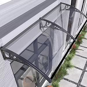 Amazon.com : Front Door Canopy,2.5mm Thick PC Porch Awning Shelter ...