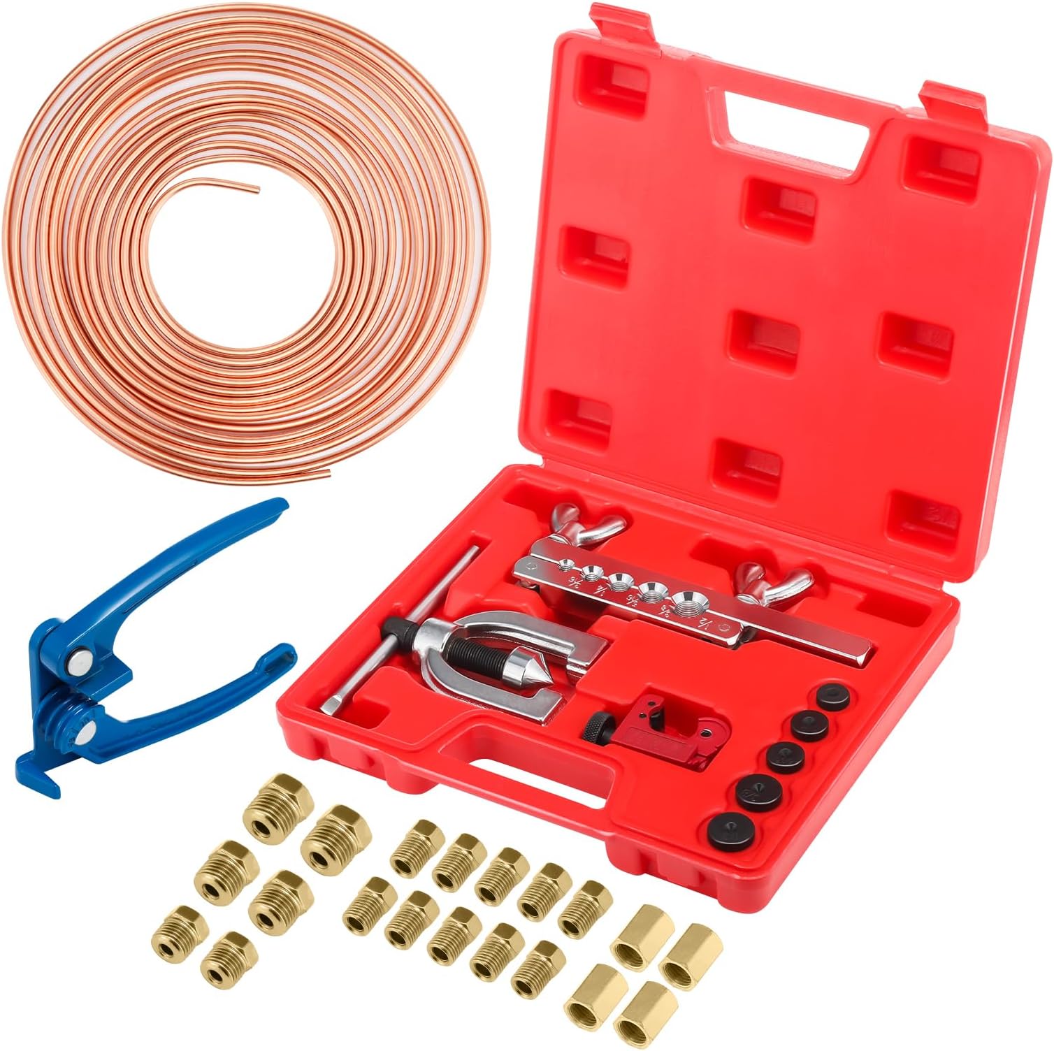 Amazon.com: ANSIKE 3/16 Copper Coated Flexible Tube Roll - 25 ft ...